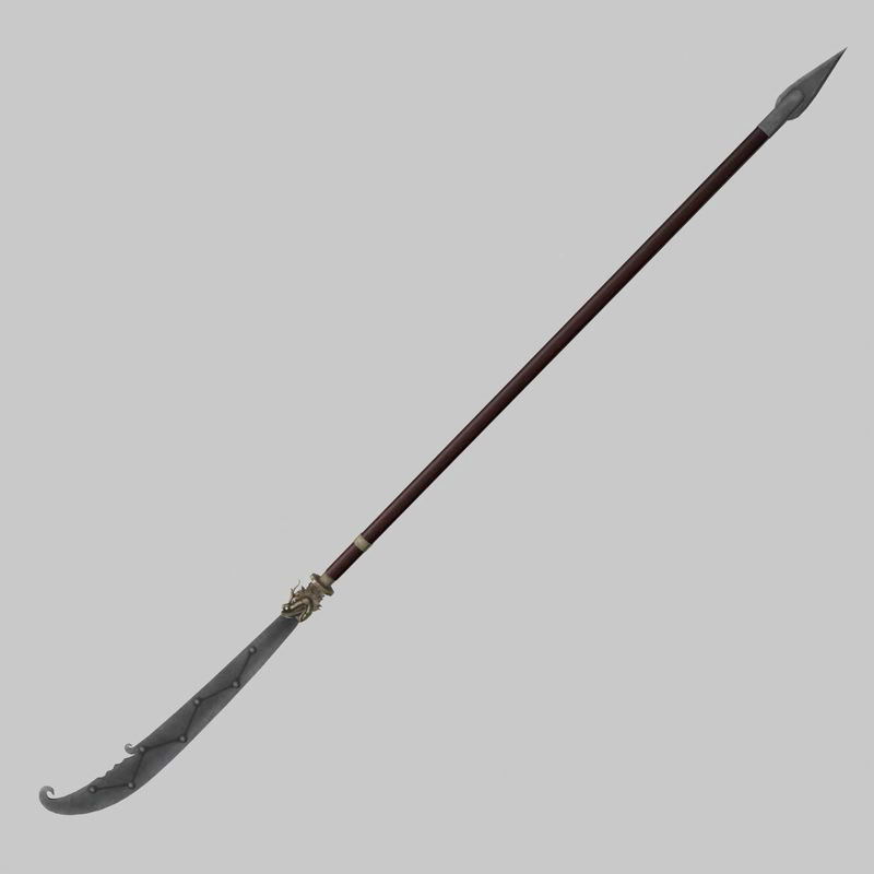 Chinese halberd 3D model | CGTrader