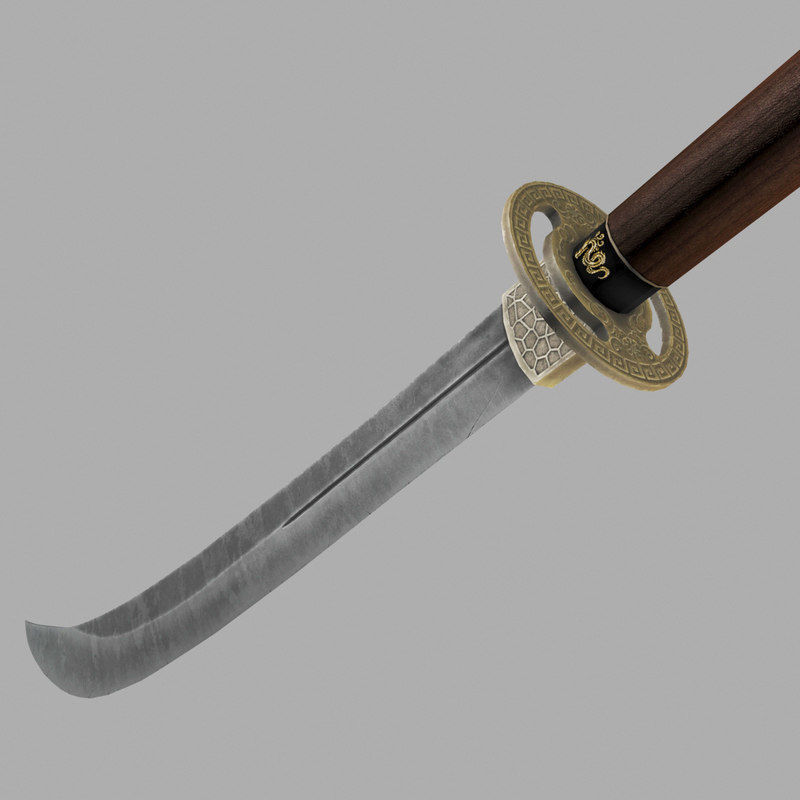 Naginata spear 3D model | CGTrader