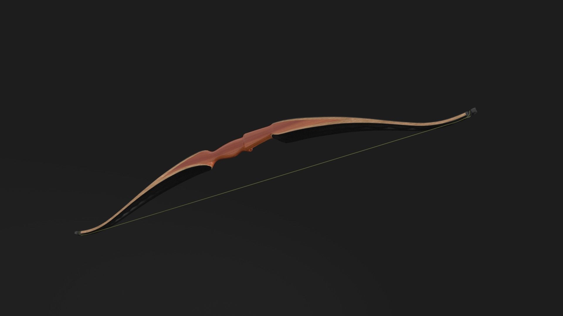 Wooden recurve bow 3D model | CGTrader
