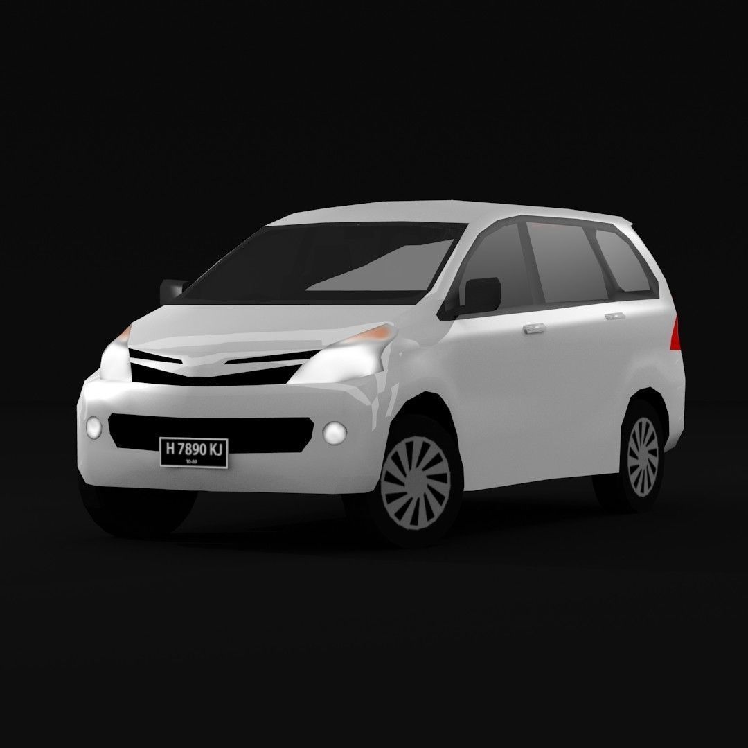 3D model Low Poly Toyota Avanza VR / AR / low-poly | CGTrader