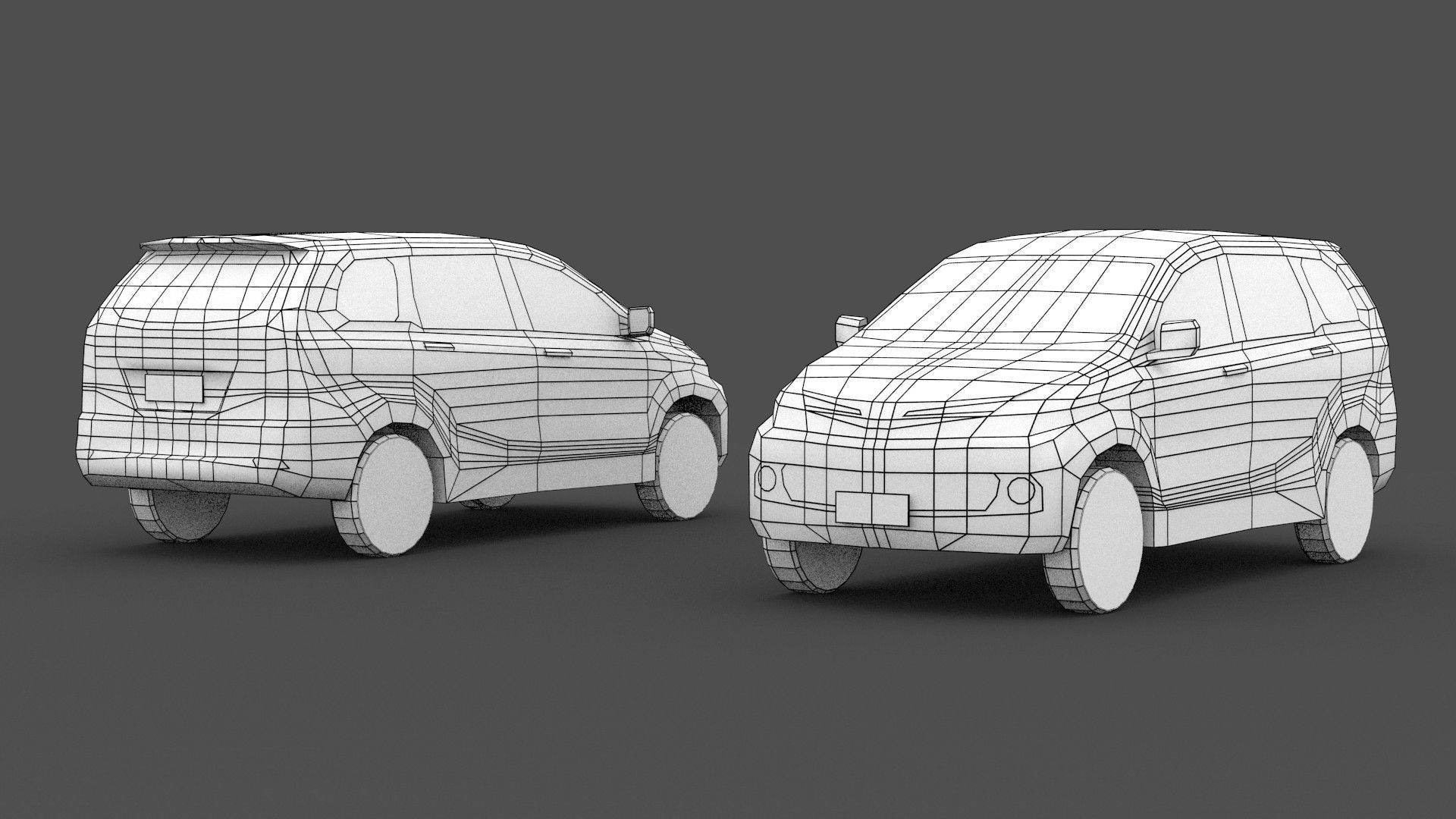 3D model Low Poly Toyota Avanza VR / AR / low-poly | CGTrader