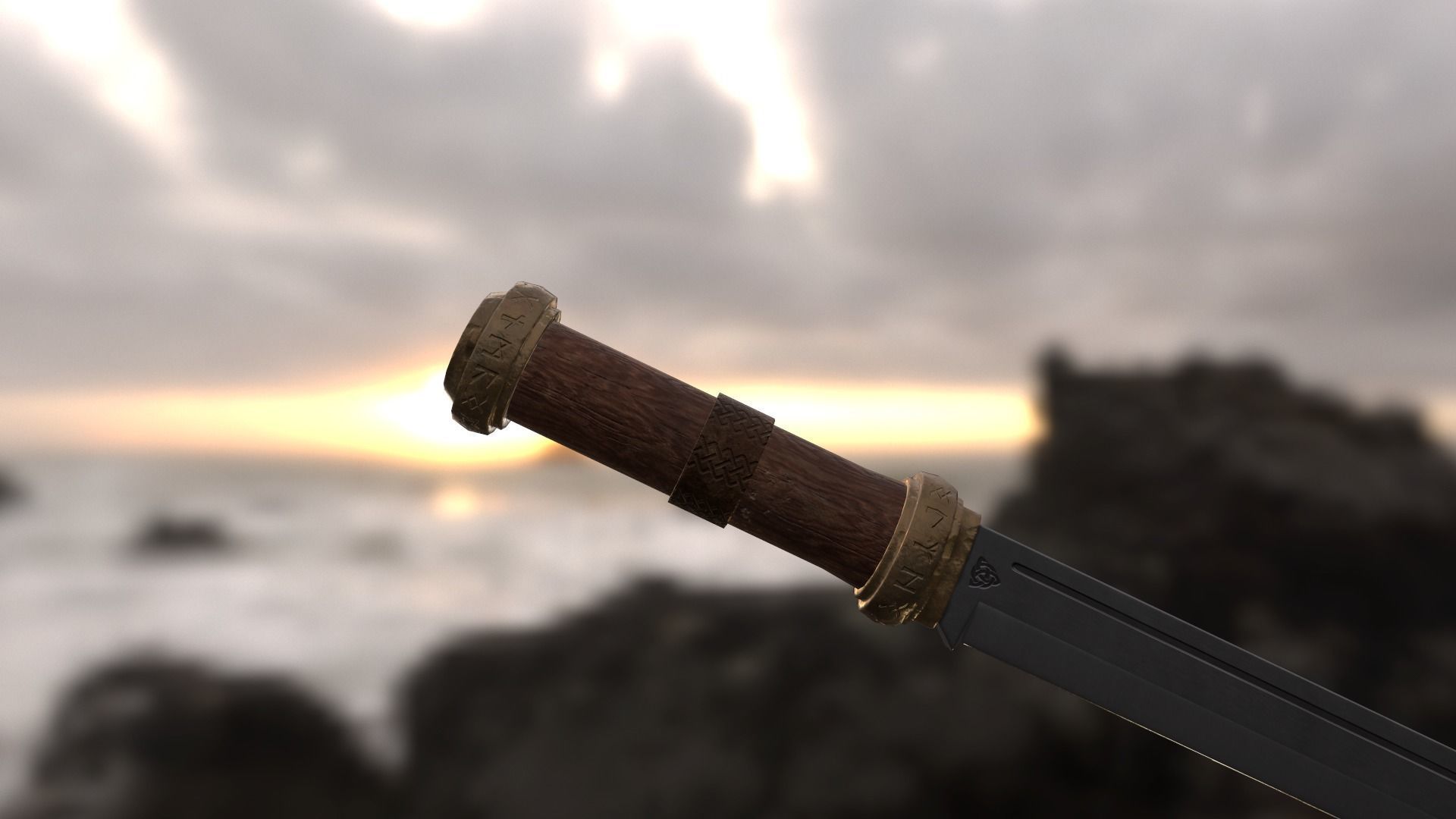 3D model Medieval scramasax VR / AR / low-poly | CGTrader