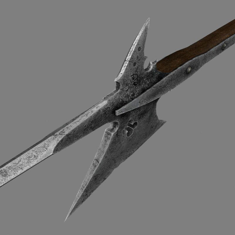 Swiss halberd 3D model | CGTrader
