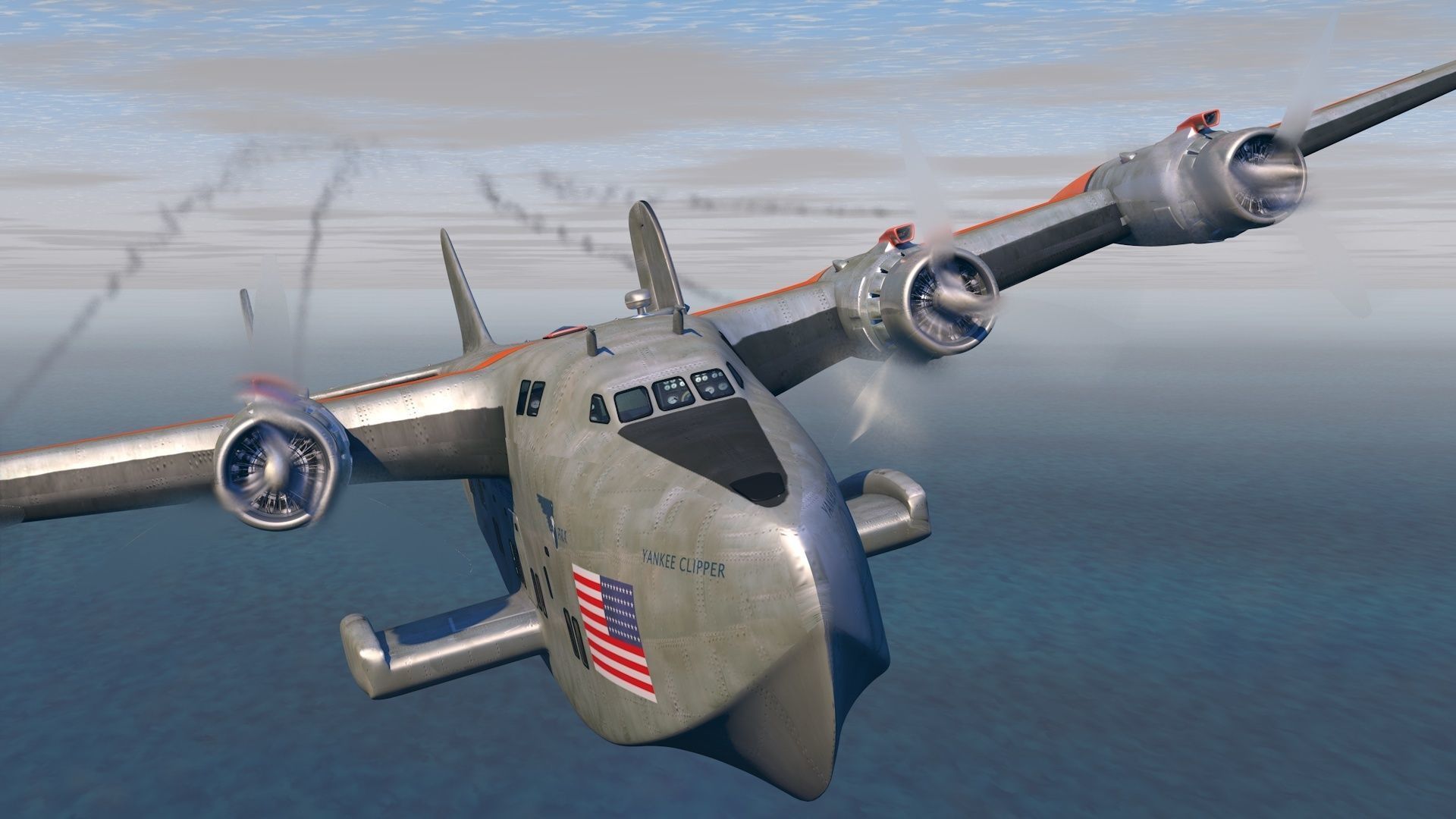 Yankee Clipper Flying Boat 3D model rigged | CGTrader