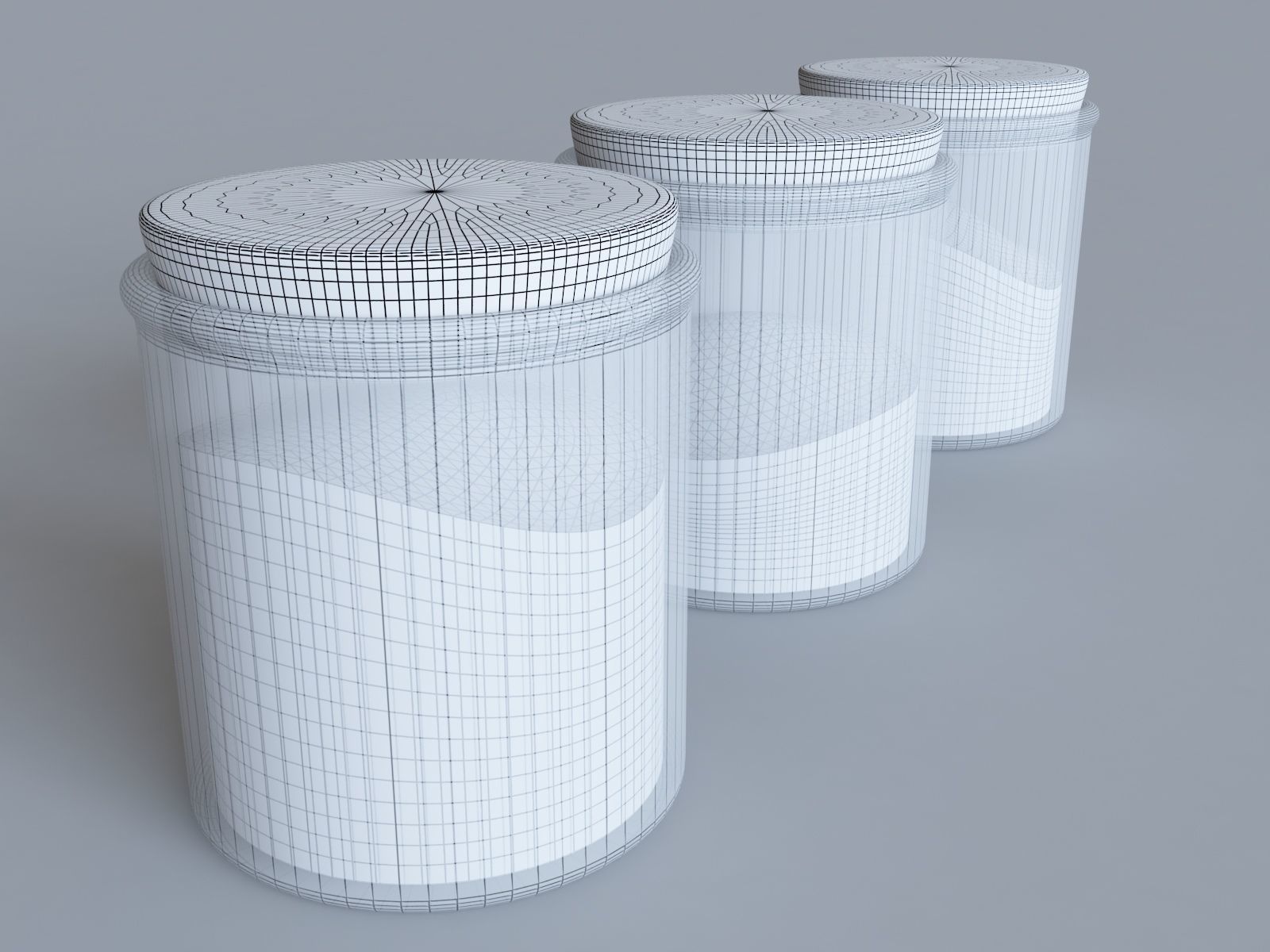 Jars with sugar coffee and tea 3D model | CGTrader