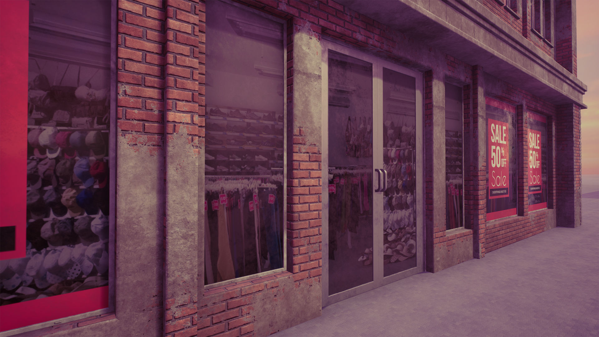3D model City Building Modular Kit VR / AR / low-poly | CGTrader