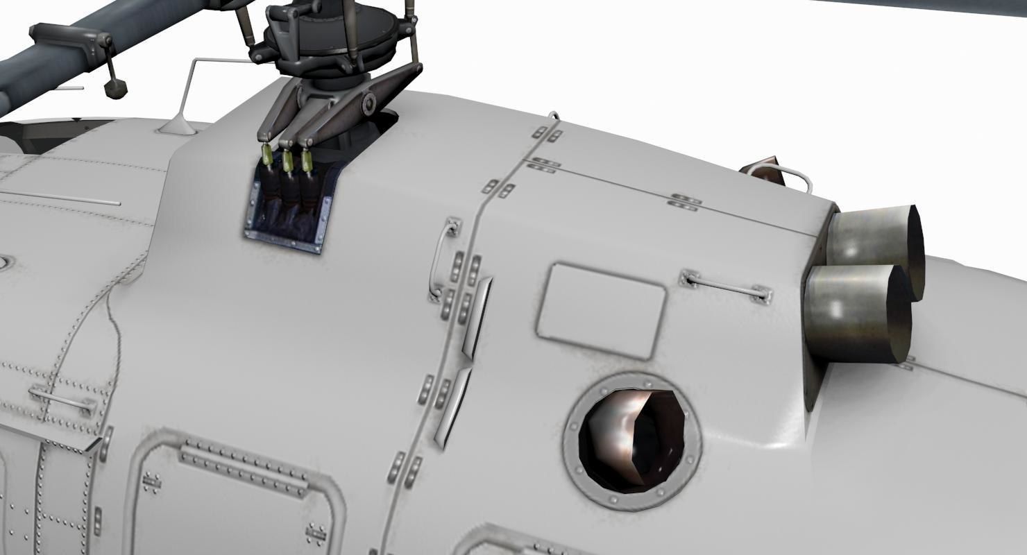 MBB BO-105 3D model animated | CGTrader