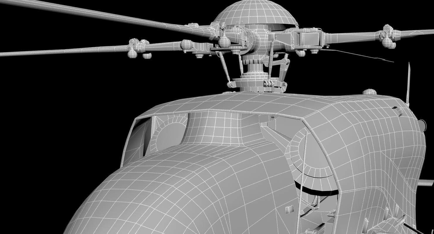 MBB-Kawasaki BK-117 3D model animated | CGTrader