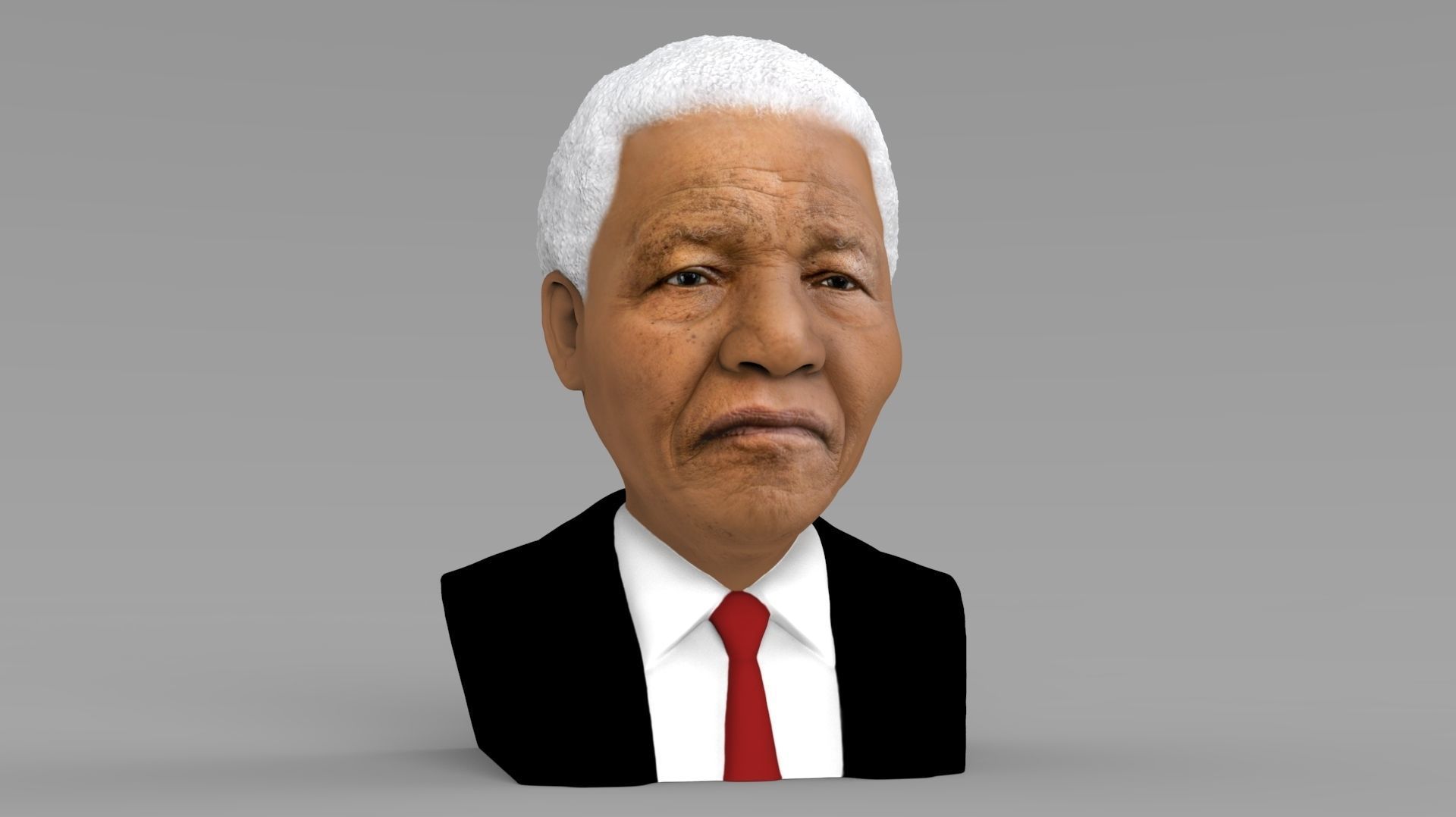 Nelson Mandela bust ready for full color 3D printing 3D model 3D ...