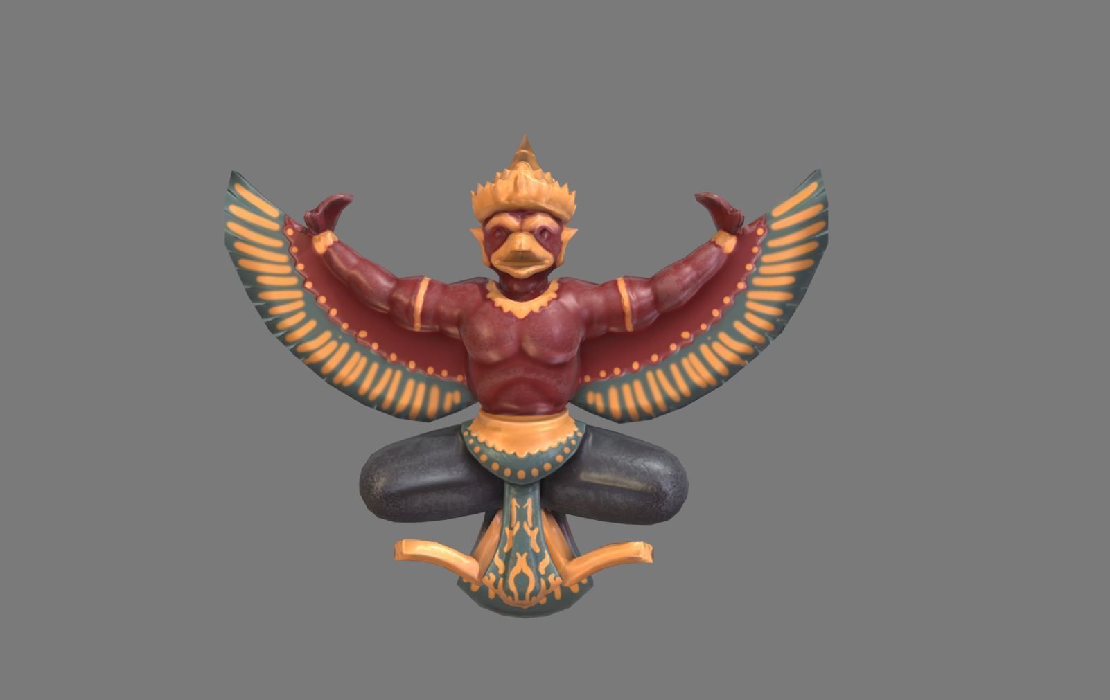 Garuda Statue 3D model | CGTrader