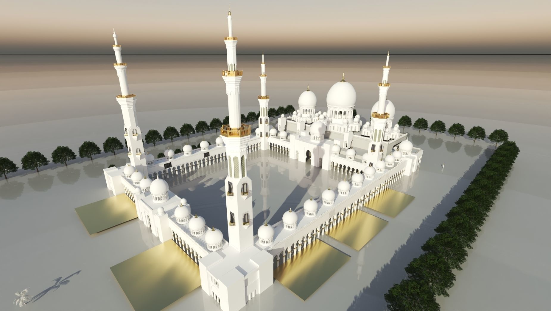 sheikh zayed mosque 3D model | CGTrader