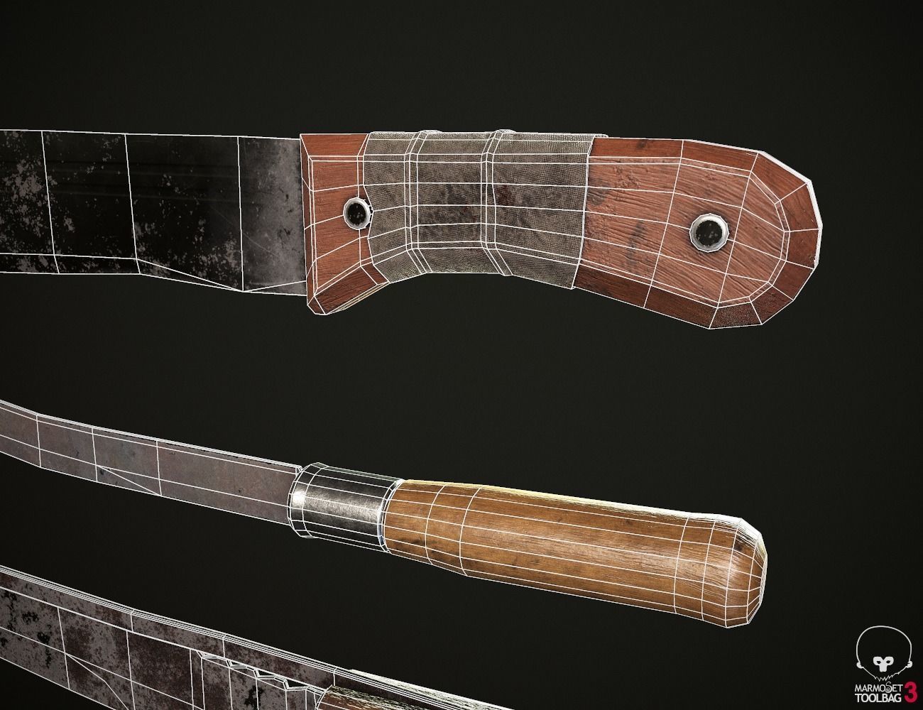 3D model Machetes Set VR / AR / low-poly | CGTrader