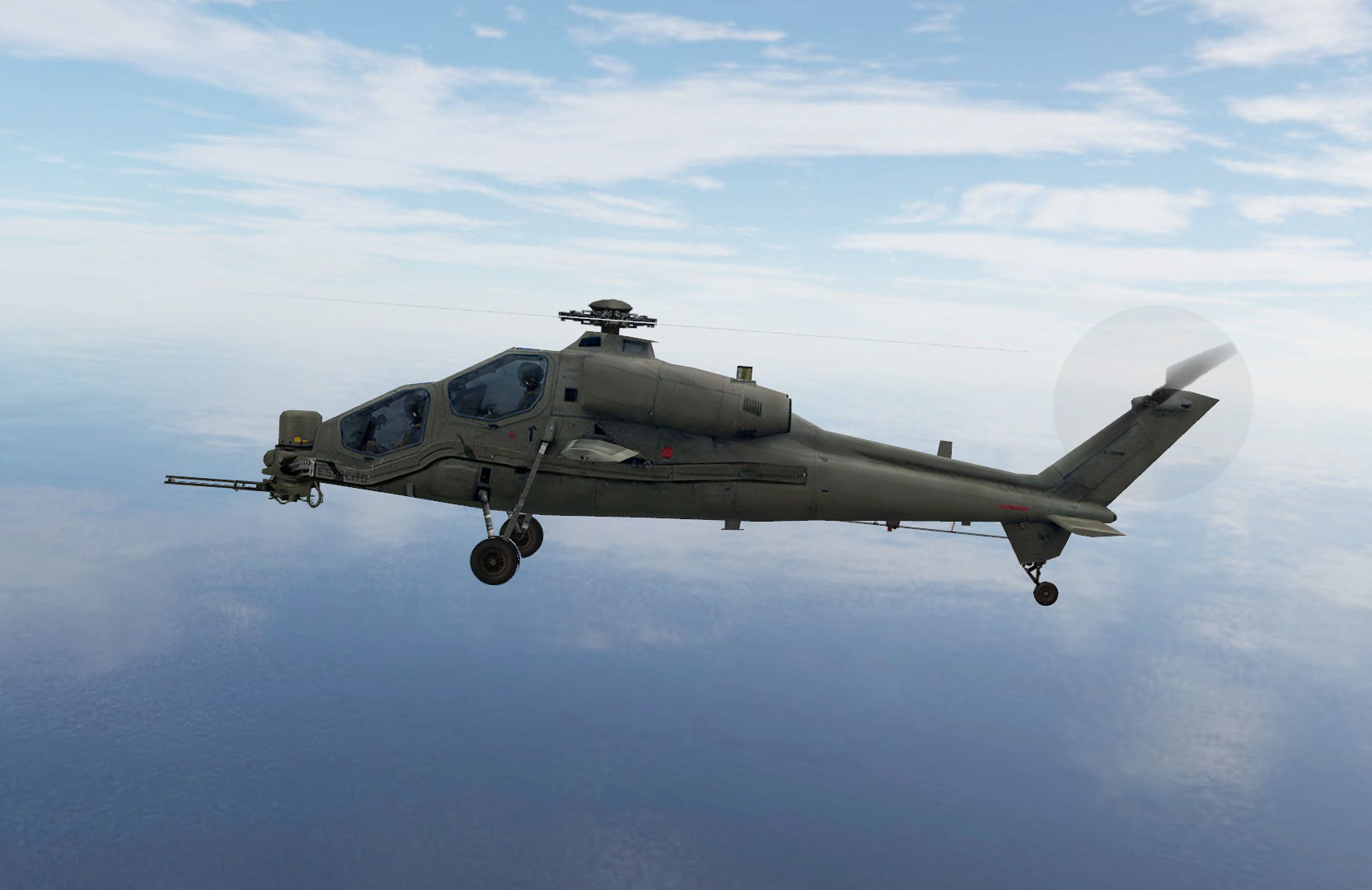 3D model Agusta A129 Mangusta gunship helicpter | CGTrader