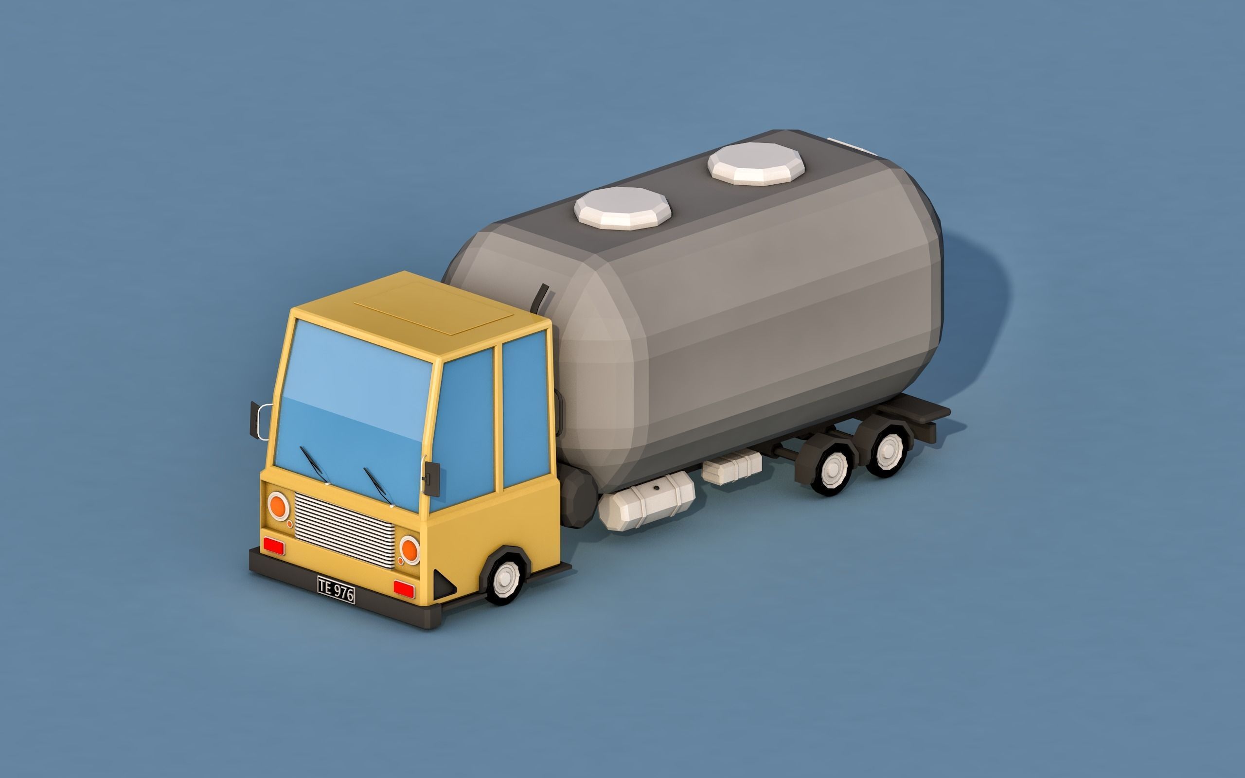 3D model Cartoon Water Truck VR / AR / low-poly | CGTrader