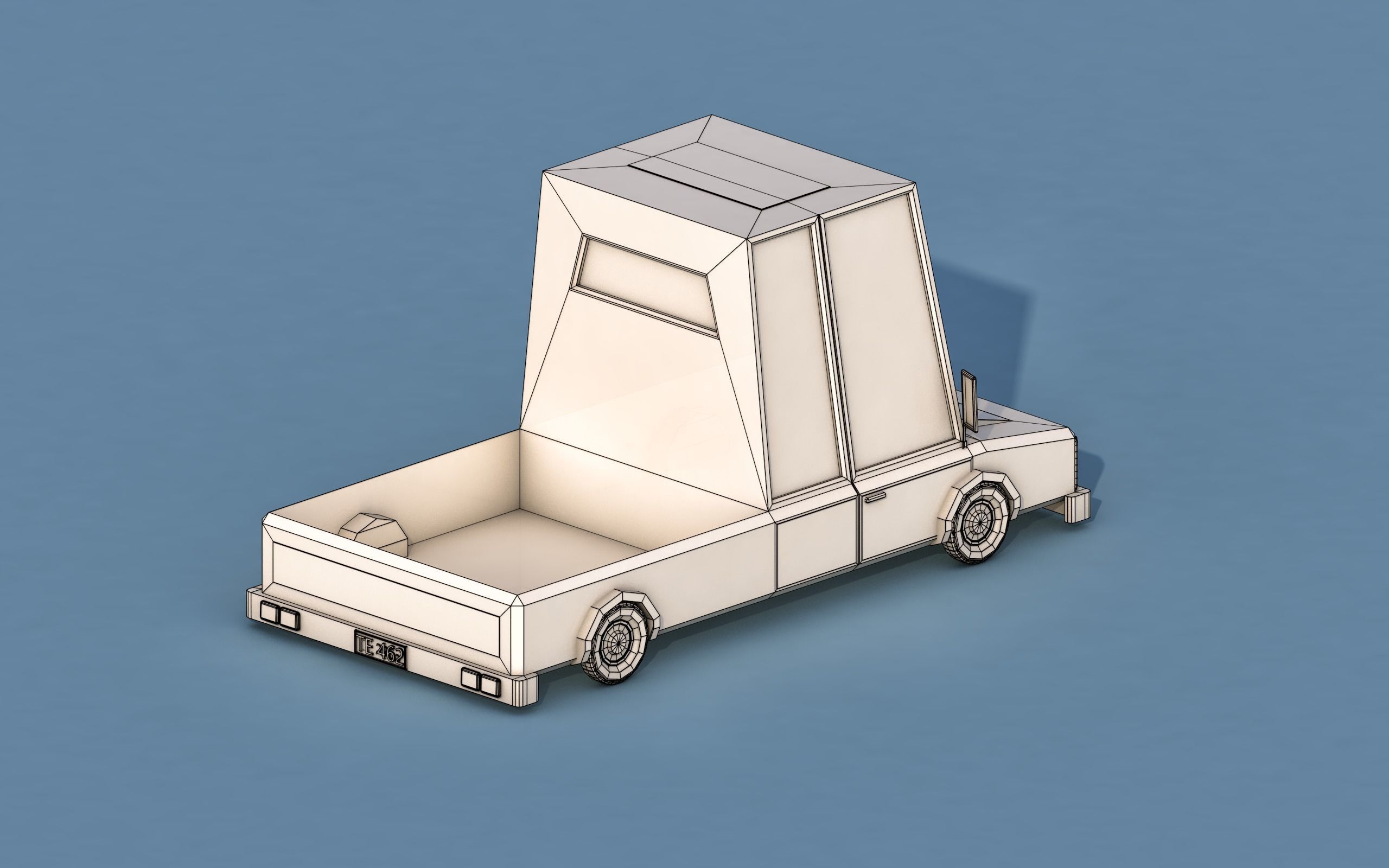 Cartoon Open Car free VR / AR / low-poly 3D model | CGTrader