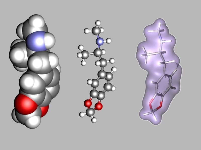 Ecstasy MDMA molecule 3D model | CGTrader