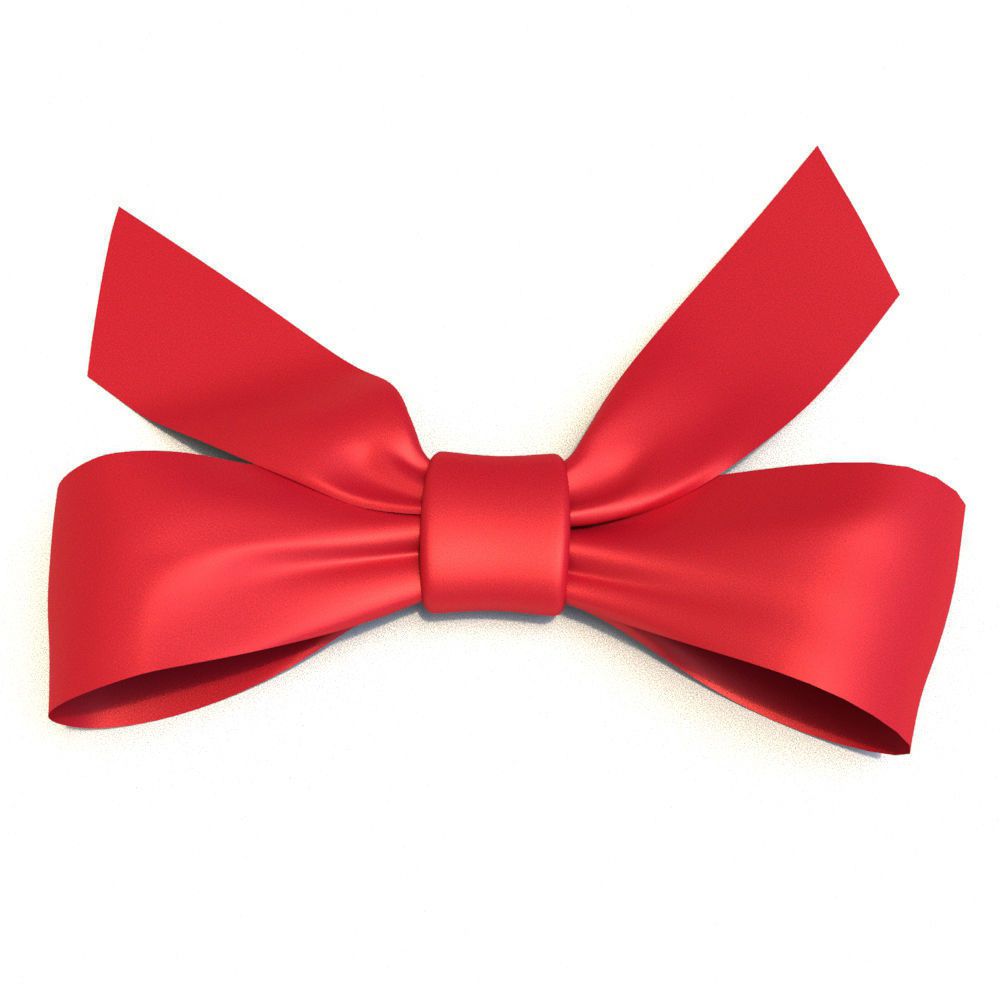 Super cool realistic red bow 3D model | CGTrader