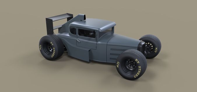Hot rod Formula One 3D model | CGTrader