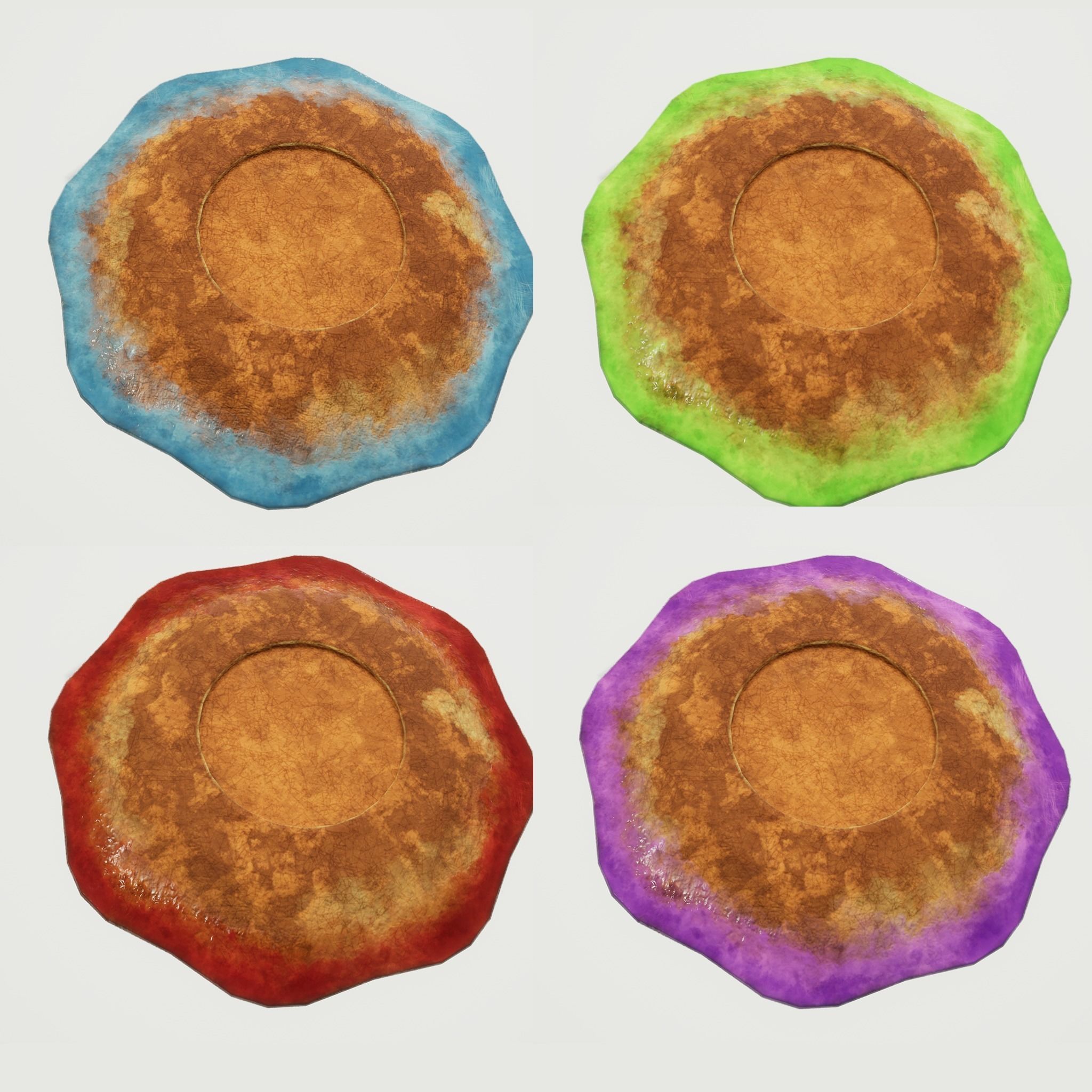 3D model Teacup and Saucer Colors VR / AR / low-poly | CGTrader