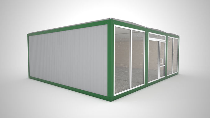 Modular building Mini mart 3D model | CGTrader