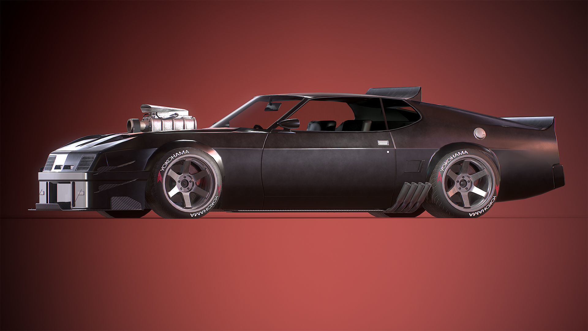 3D model Mad Max Interceptor VR / AR / low-poly | CGTrader