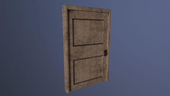 Damage Door free VR / AR / low-poly 3D model | CGTrader