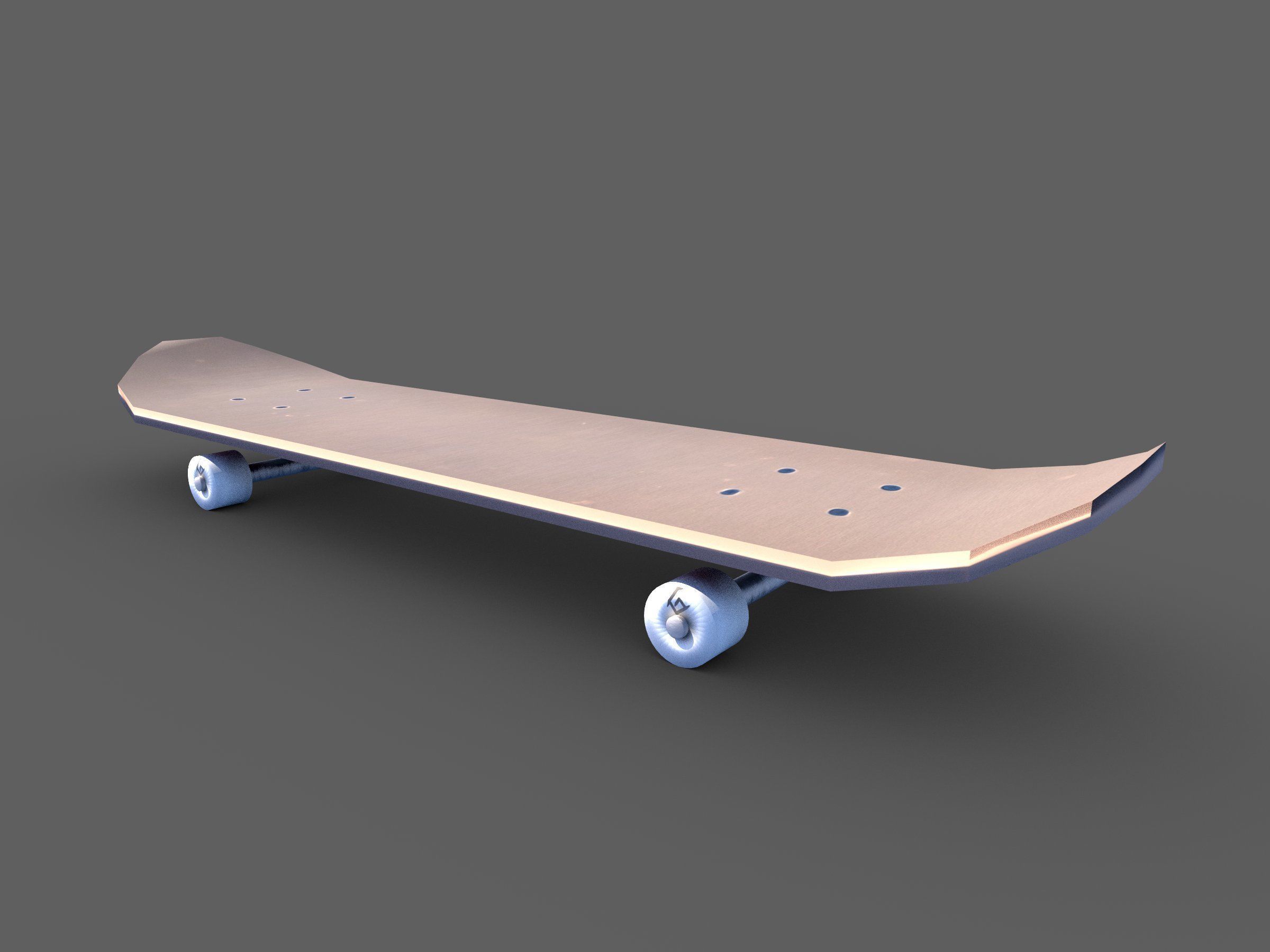 Lowpoly Skateboard with details free VR / AR / low-poly 3D model | CGTrader