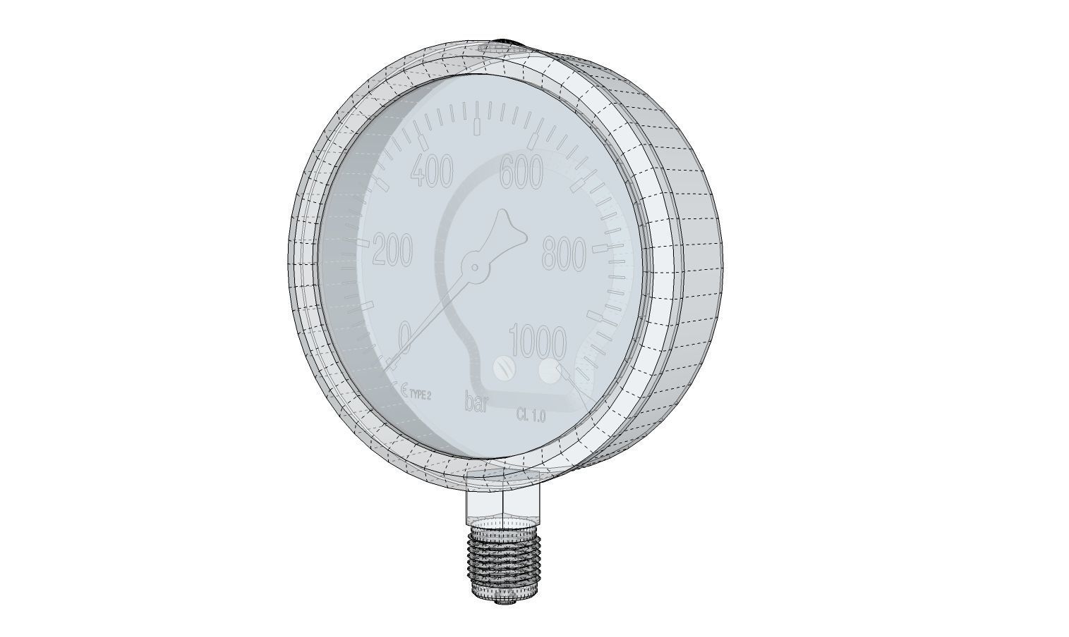 Manometer 3D model | CGTrader