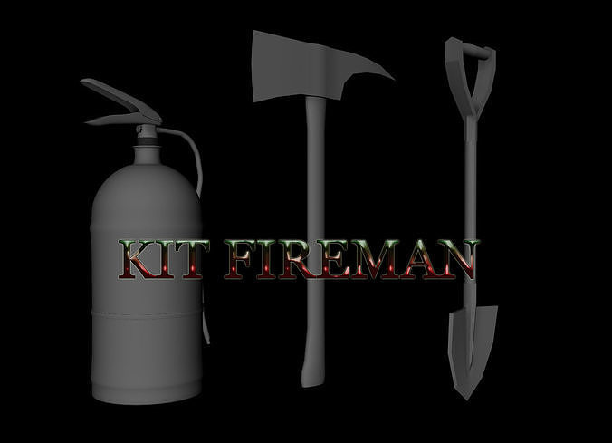Fireman Kit 3D model | CGTrader