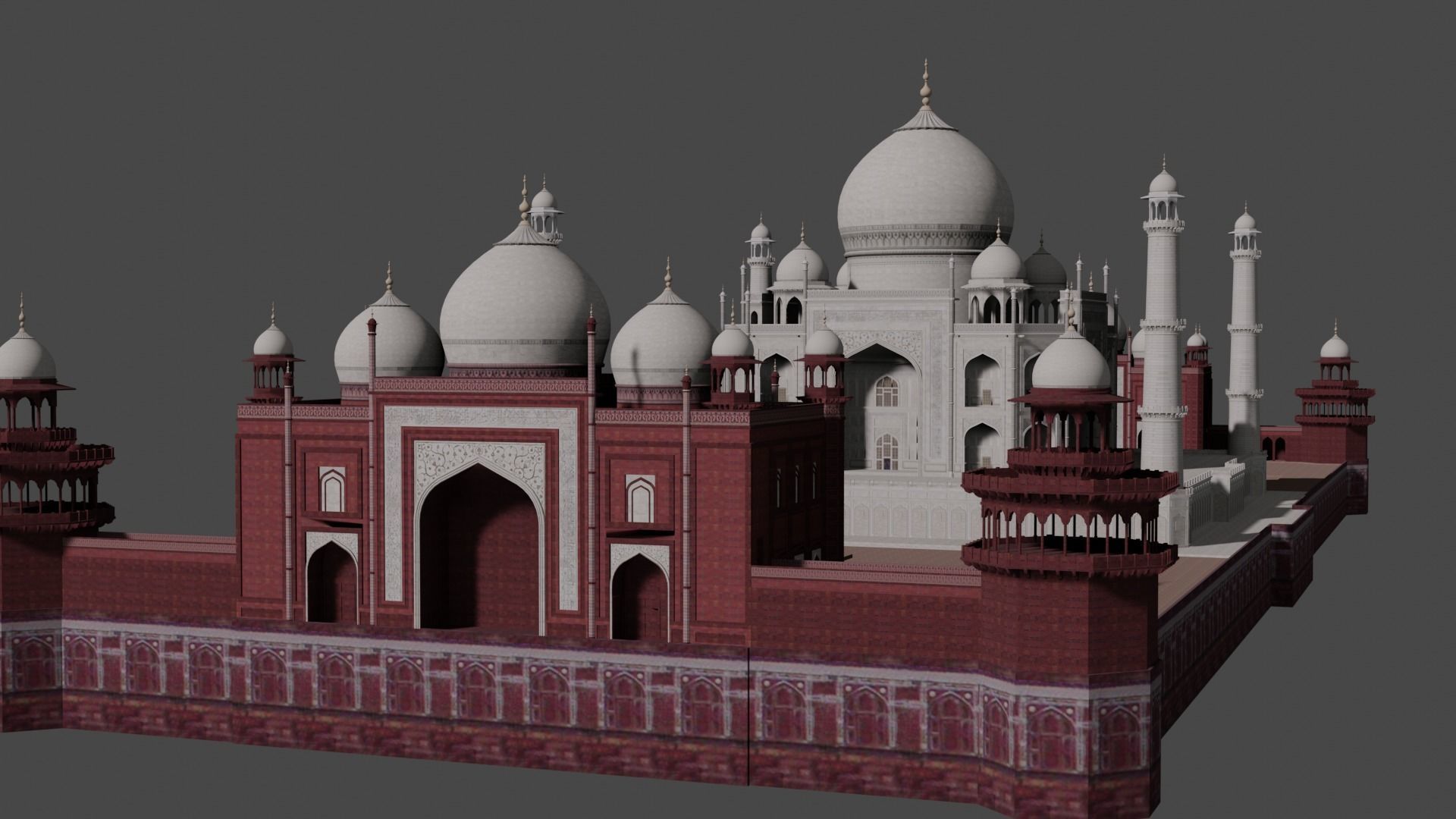 3D model Taj Mahal VR / AR / low-poly | CGTrader