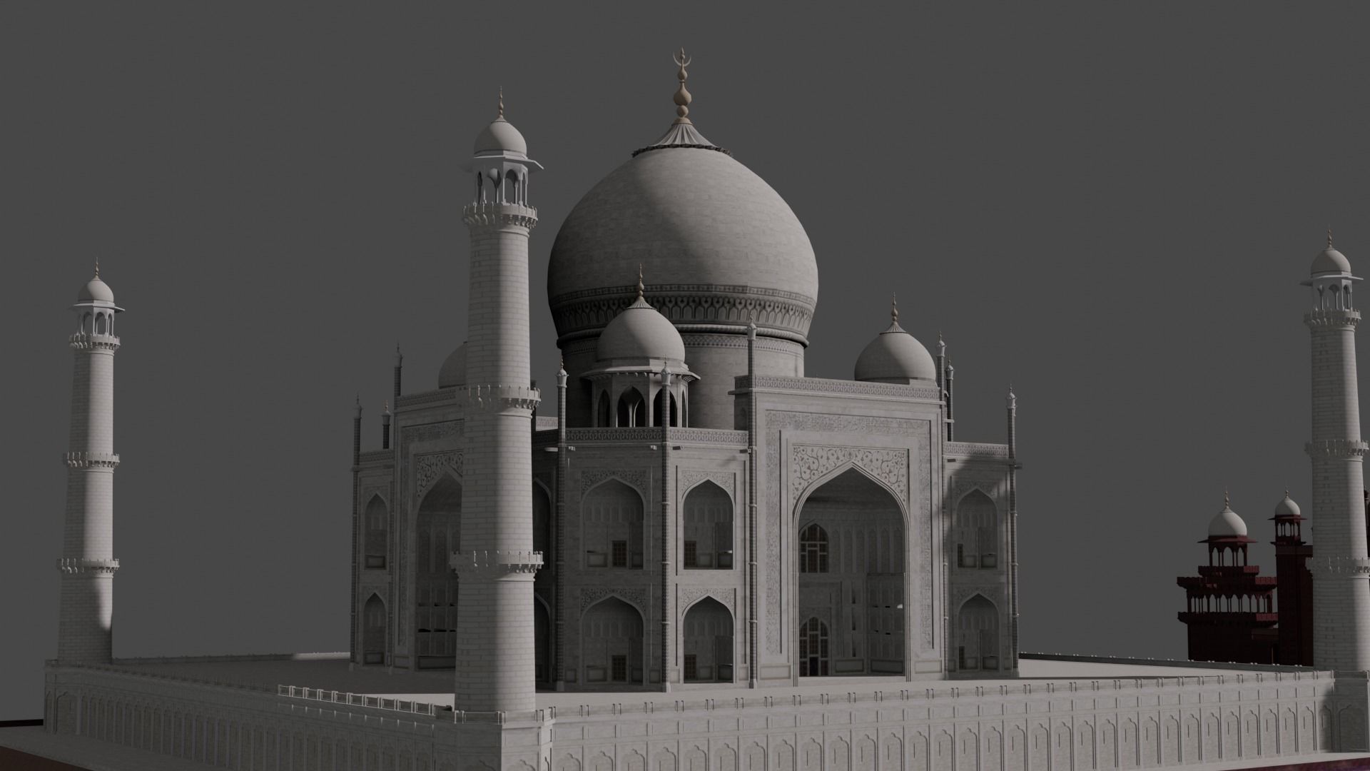 3D model Taj Mahal VR / AR / low-poly | CGTrader