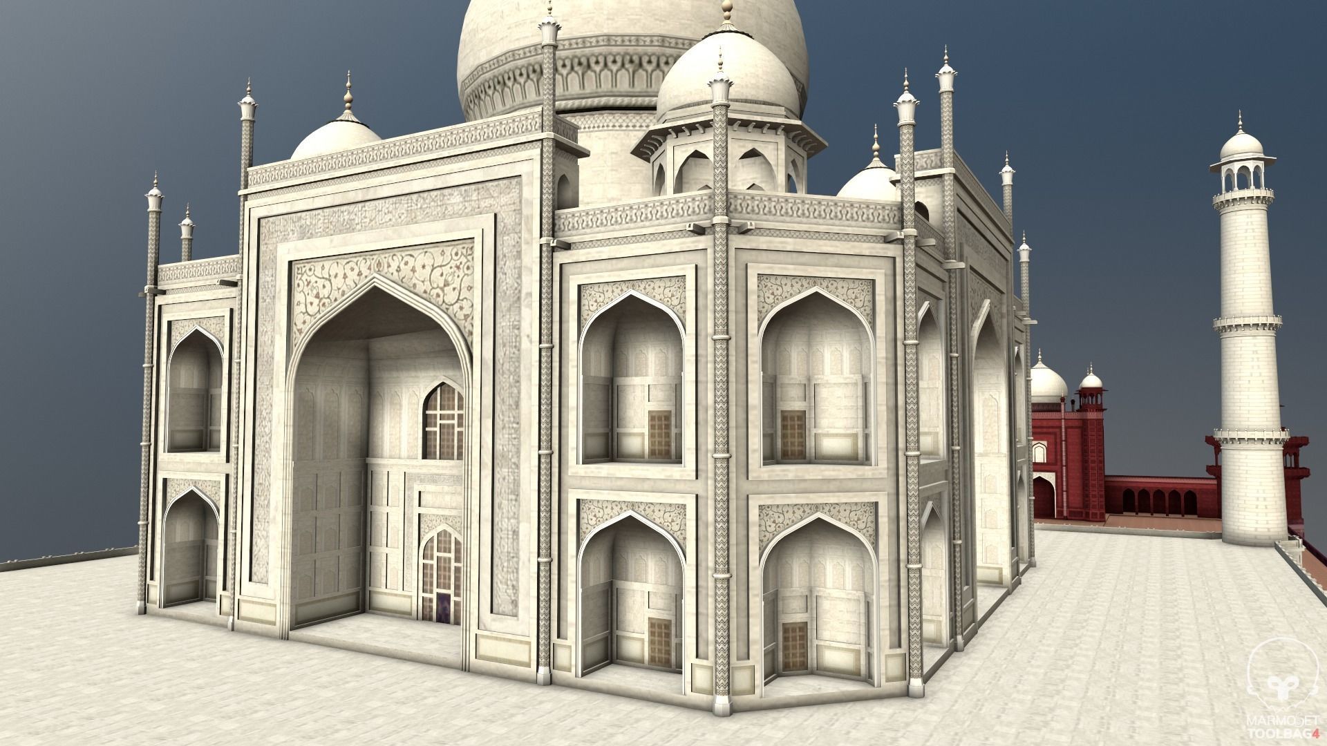 3D model Taj Mahal VR / AR / low-poly | CGTrader