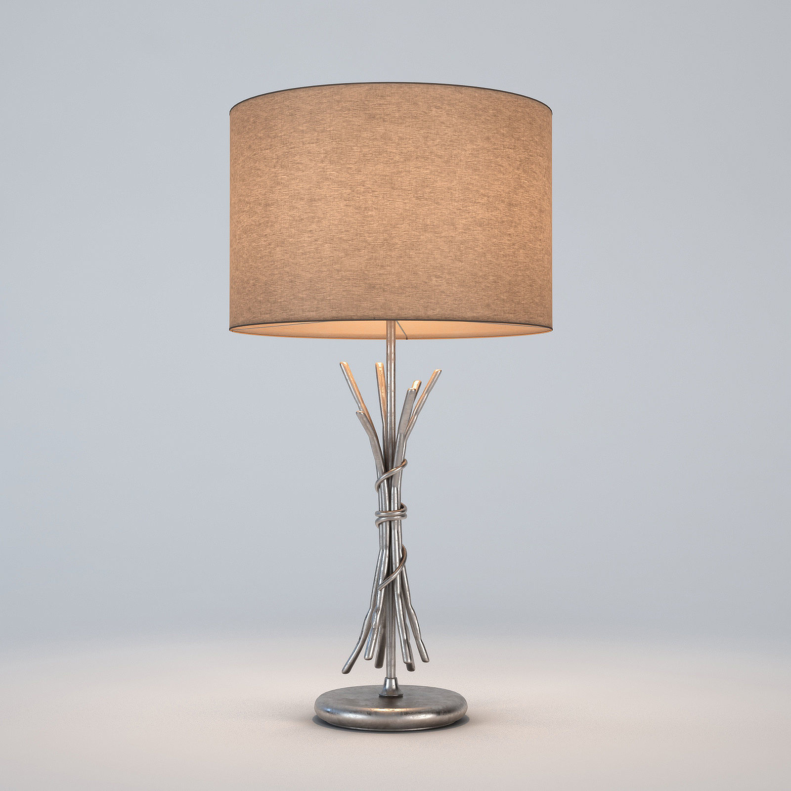 Chelsom Silver Sculpture Table Lamp 3D model | CGTrader