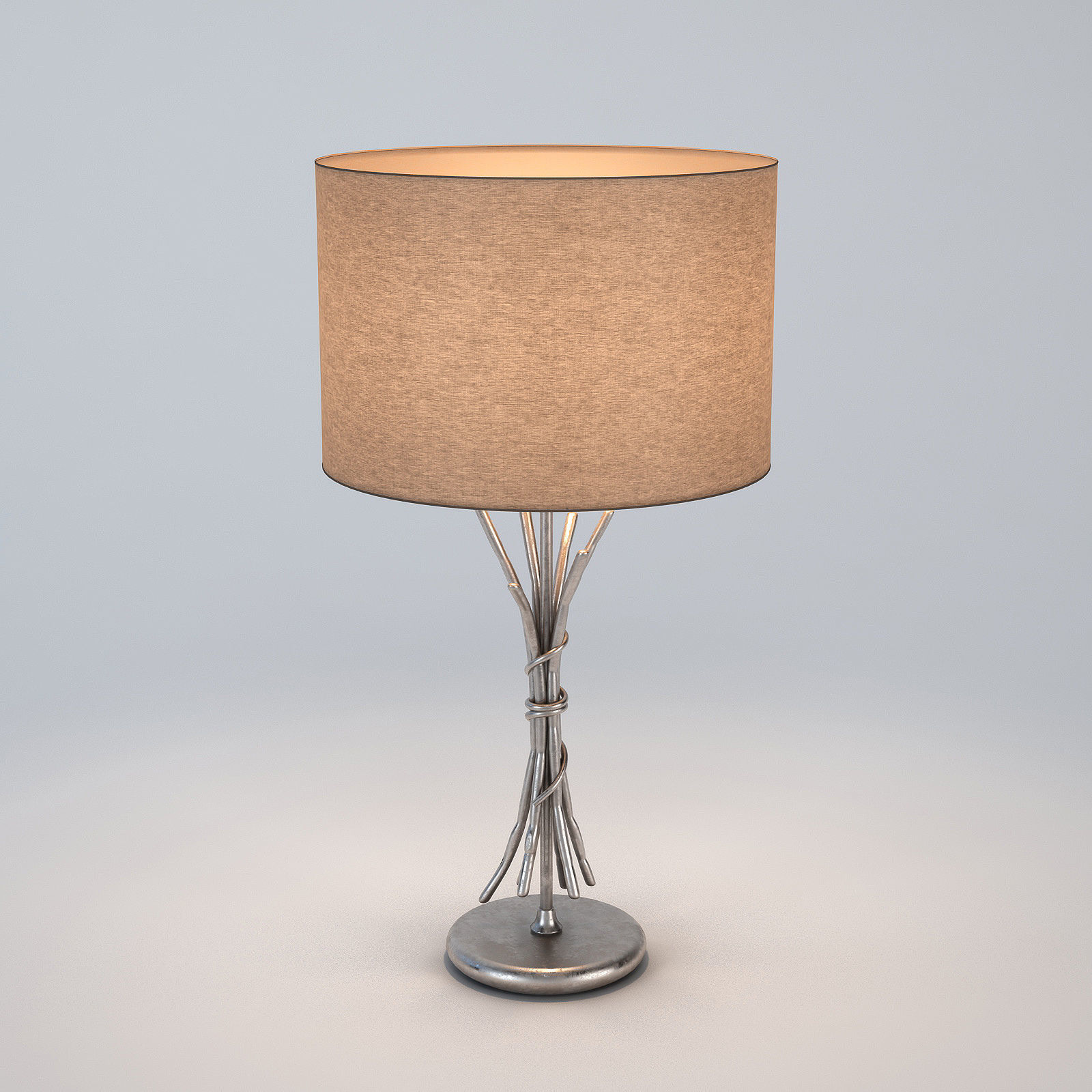 Chelsom Silver Sculpture Table Lamp 3D model | CGTrader