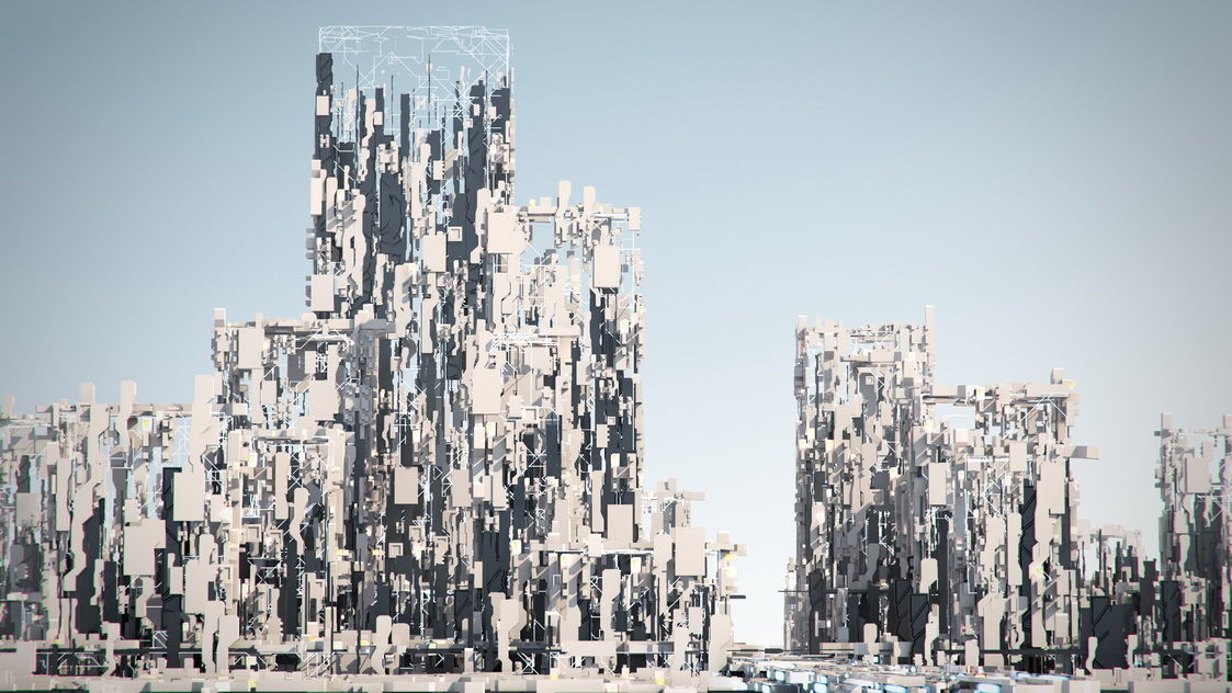 Greeble City 3D model | CGTrader