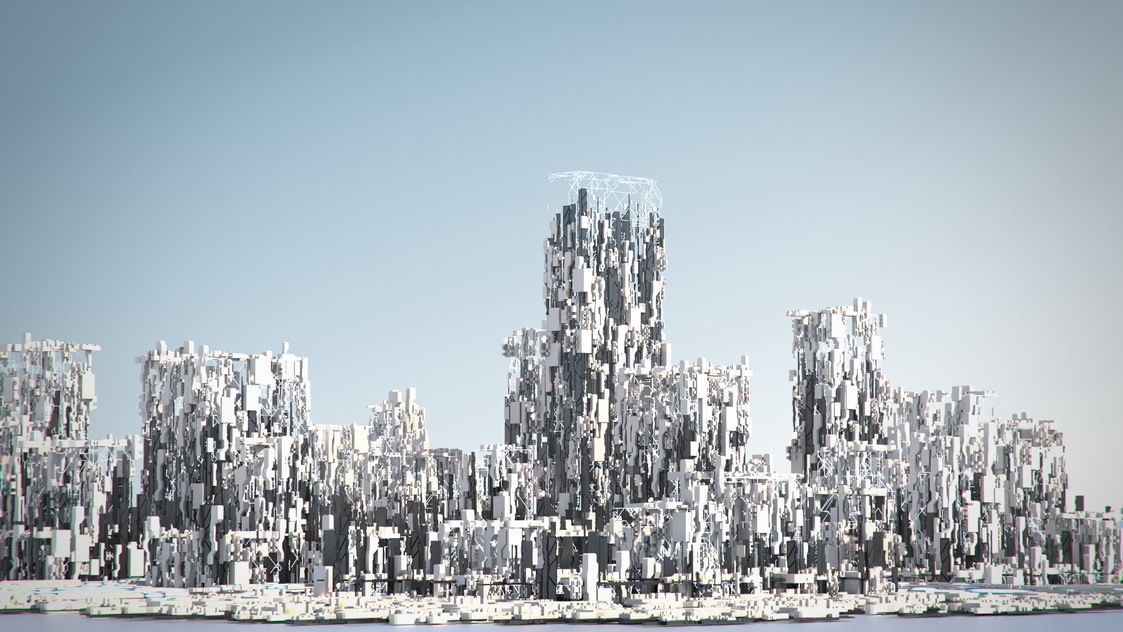 Greeble City 3D model | CGTrader