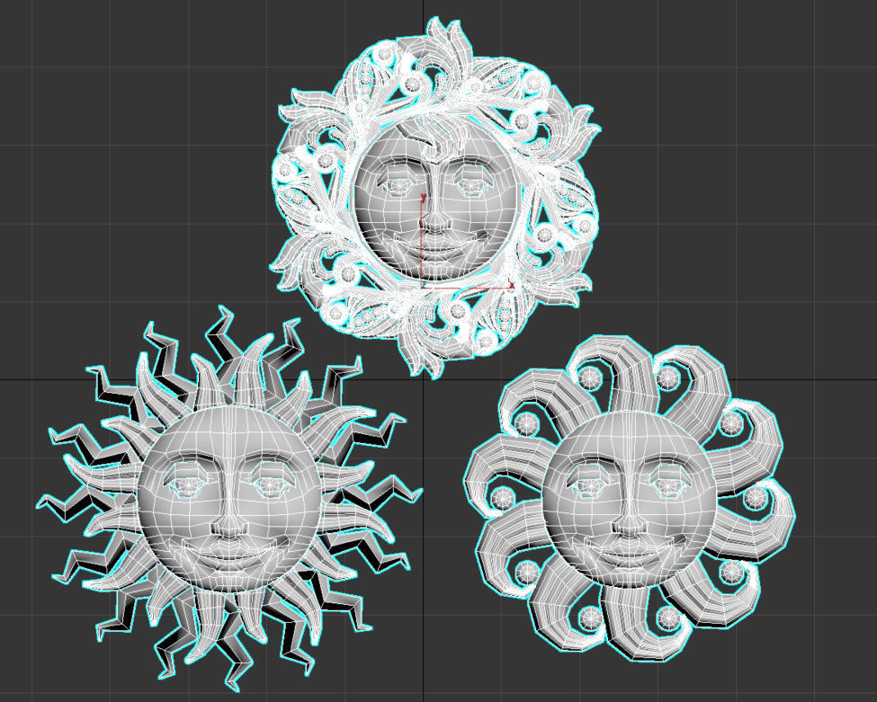 sun sun 3D model | CGTrader