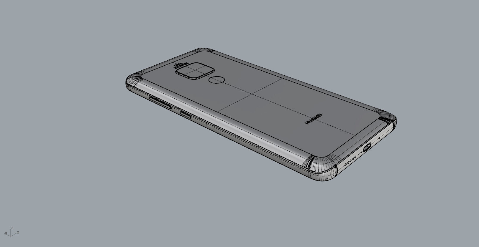 HUAWEI MATE 20 light black customizable design 3D model 3D printable ...