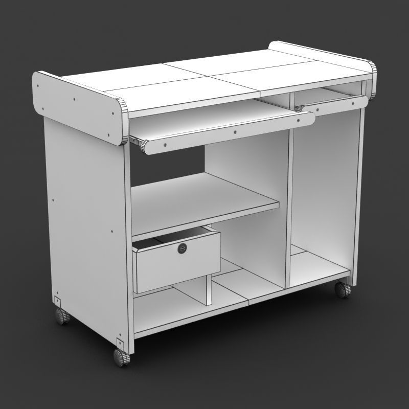 Computer Table 3D model | CGTrader