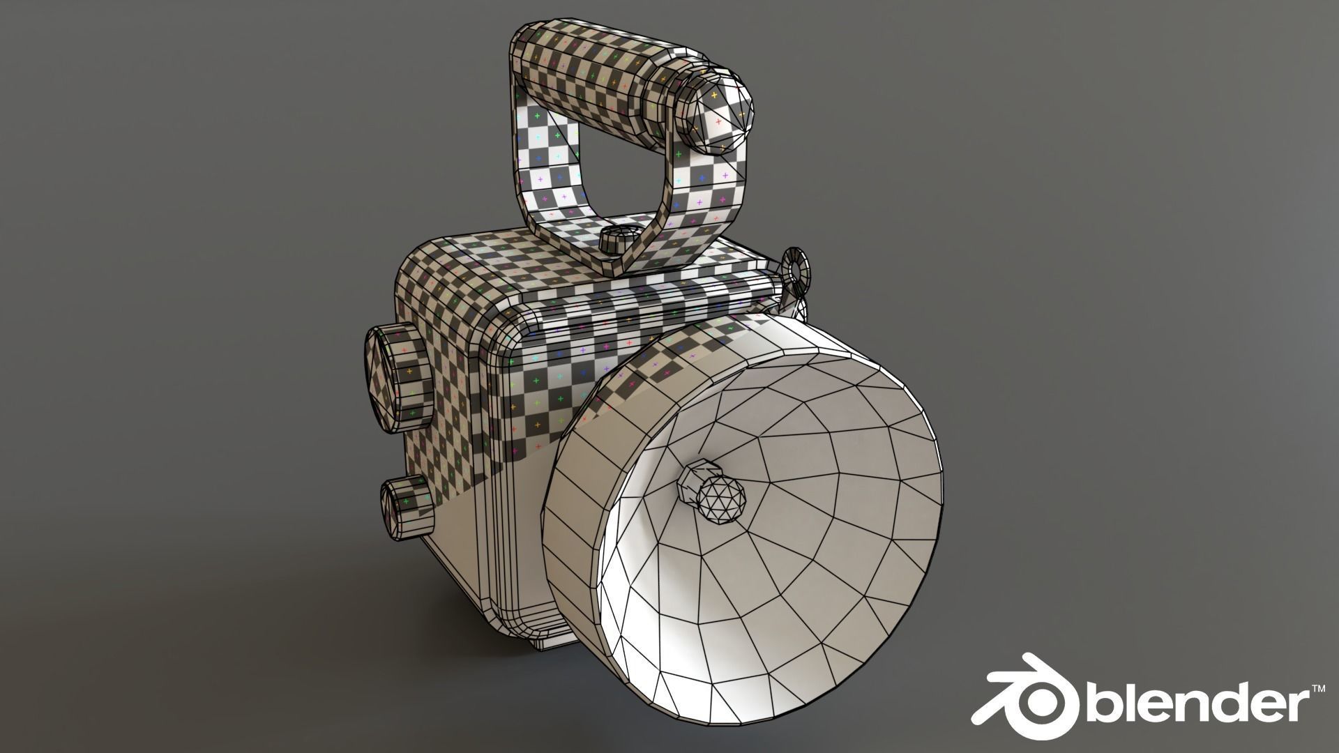 3D model Retro Handheld Flashlight VR / AR / low-poly animated | CGTrader