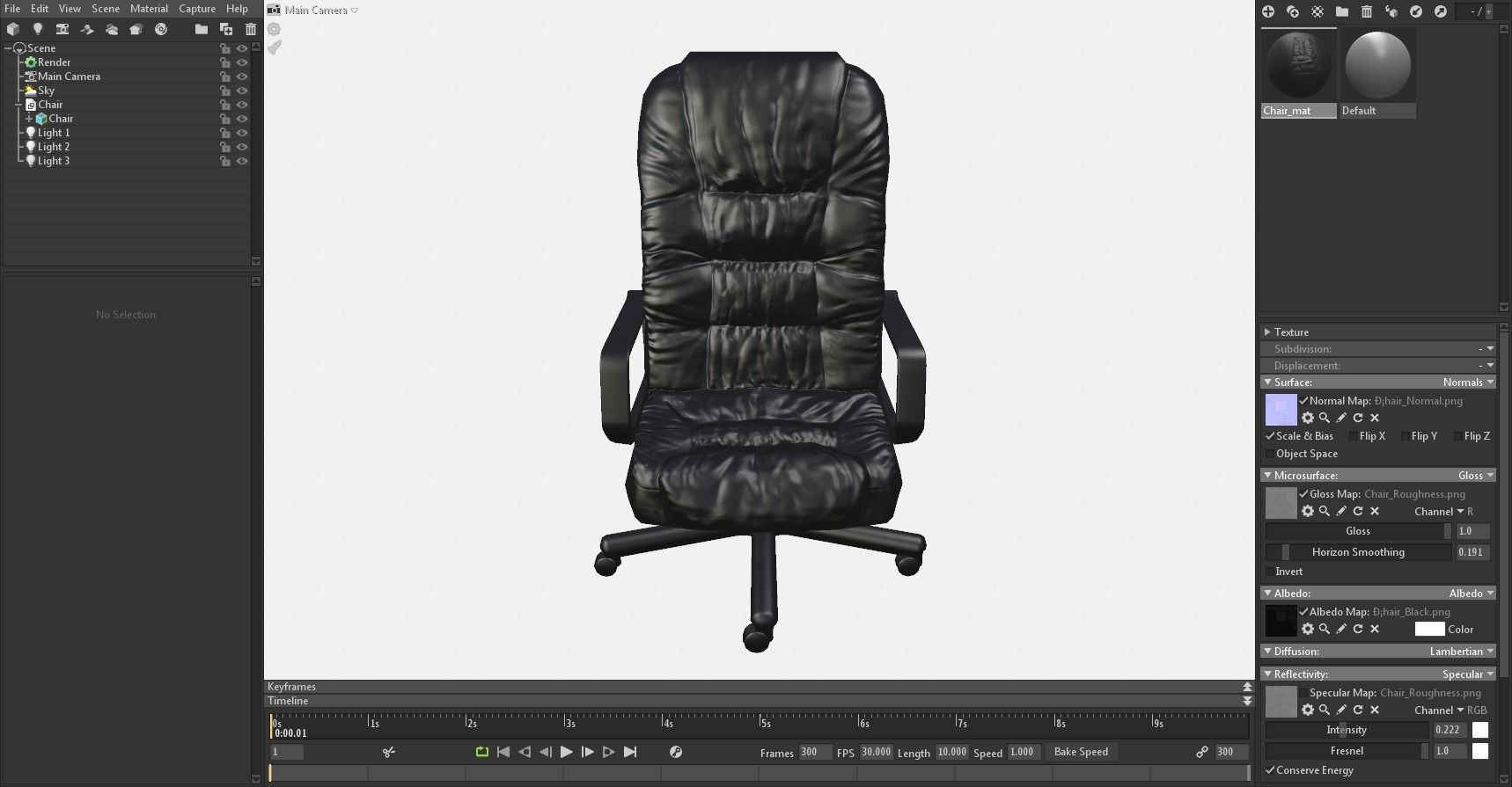 3D model Low Poly Office Chair VR / AR / low-poly | CGTrader
