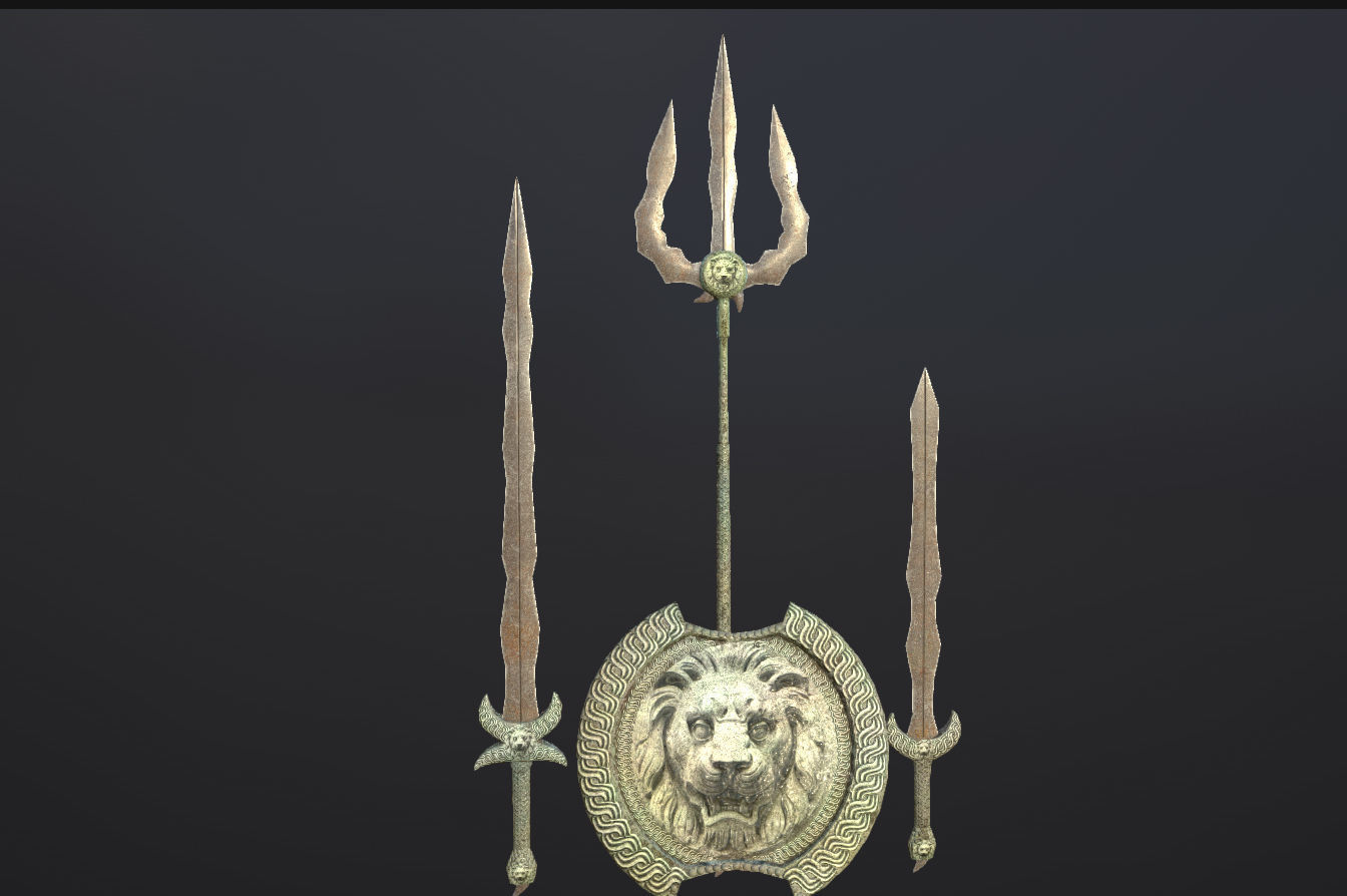 3D model Ancient Melee Weapons VR / AR / low-poly | CGTrader