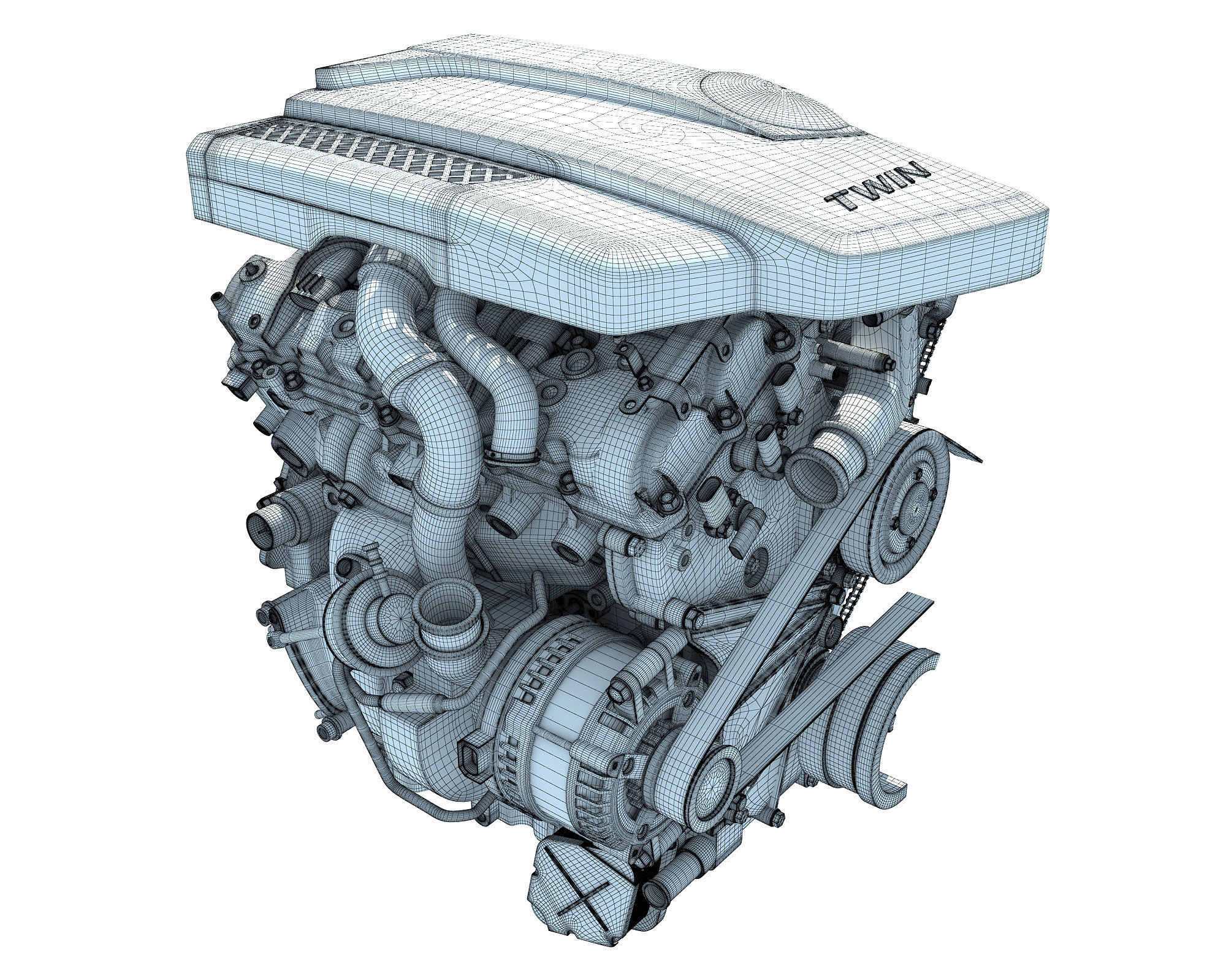 Animated Sectioned V6 Engine 3D model animated rigged | CGTrader
