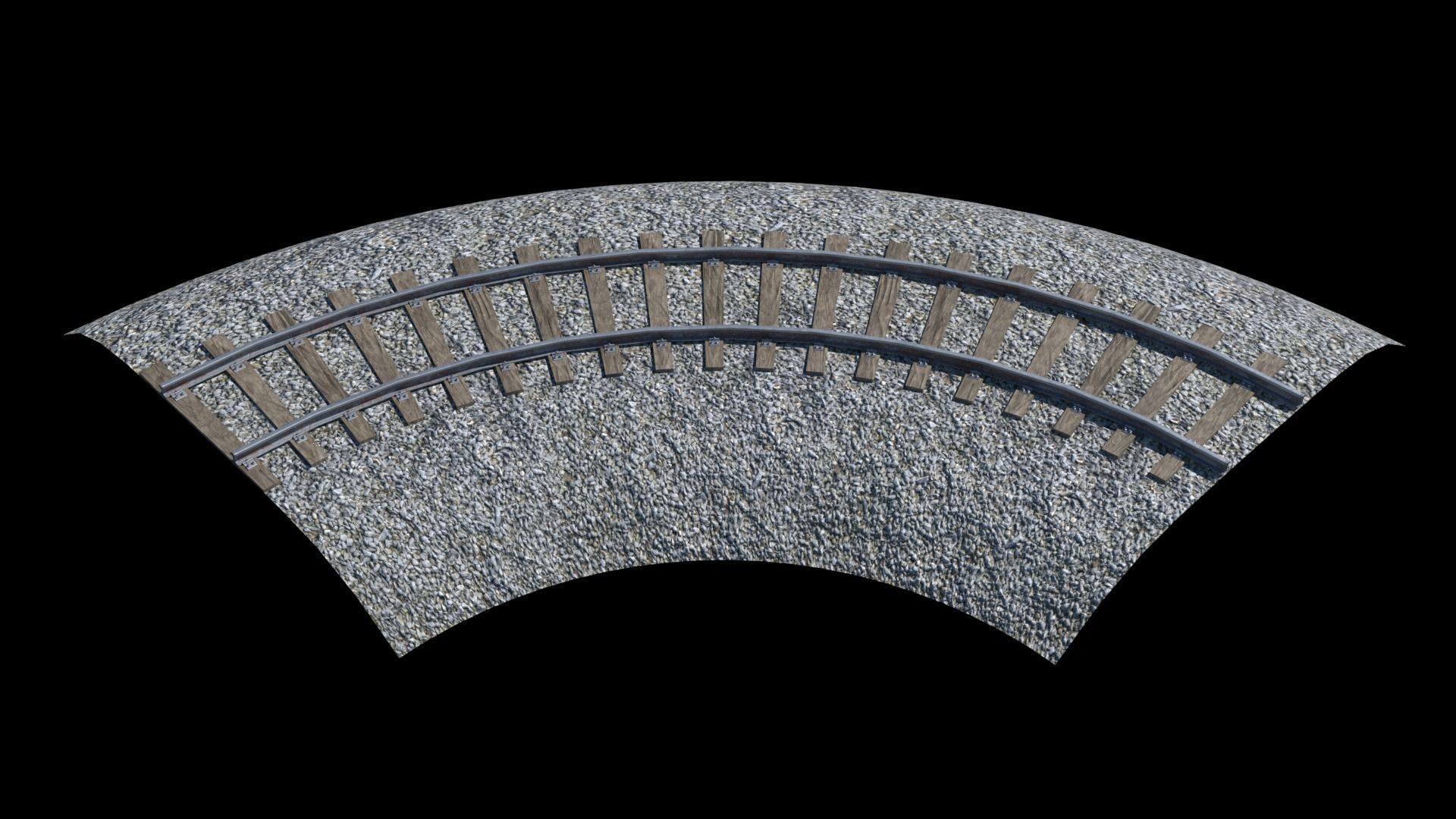 3D model Railroad Tracks VR / AR / low-poly | CGTrader