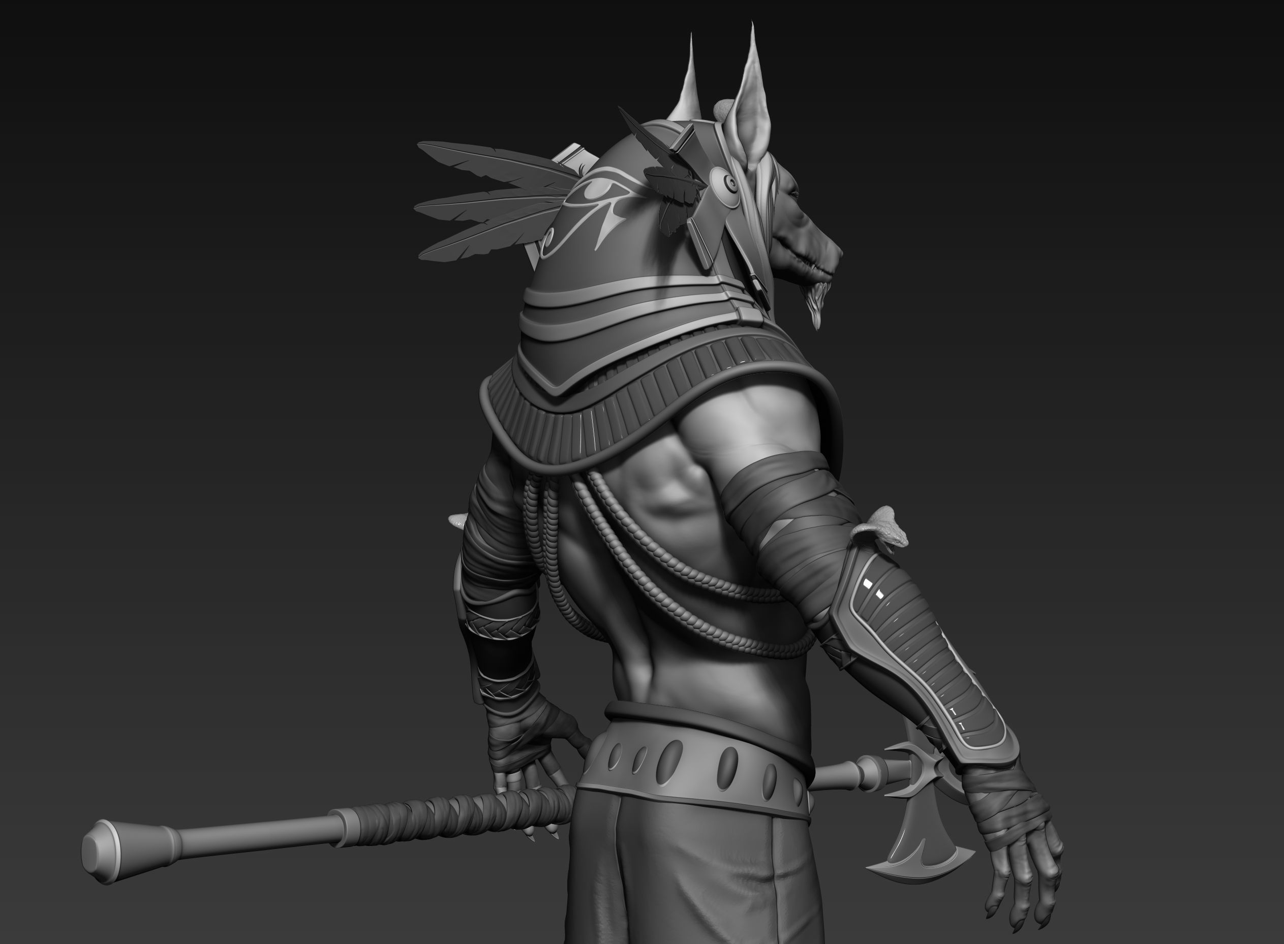 Anubis 3D model | CGTrader