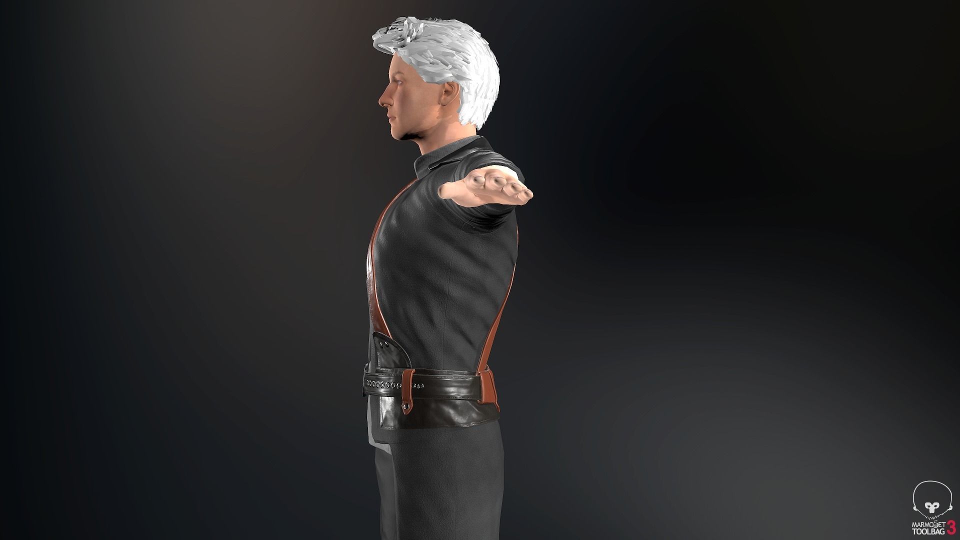 3D model Male Post Apocalyptic Outfit VR / AR / low-poly | CGTrader