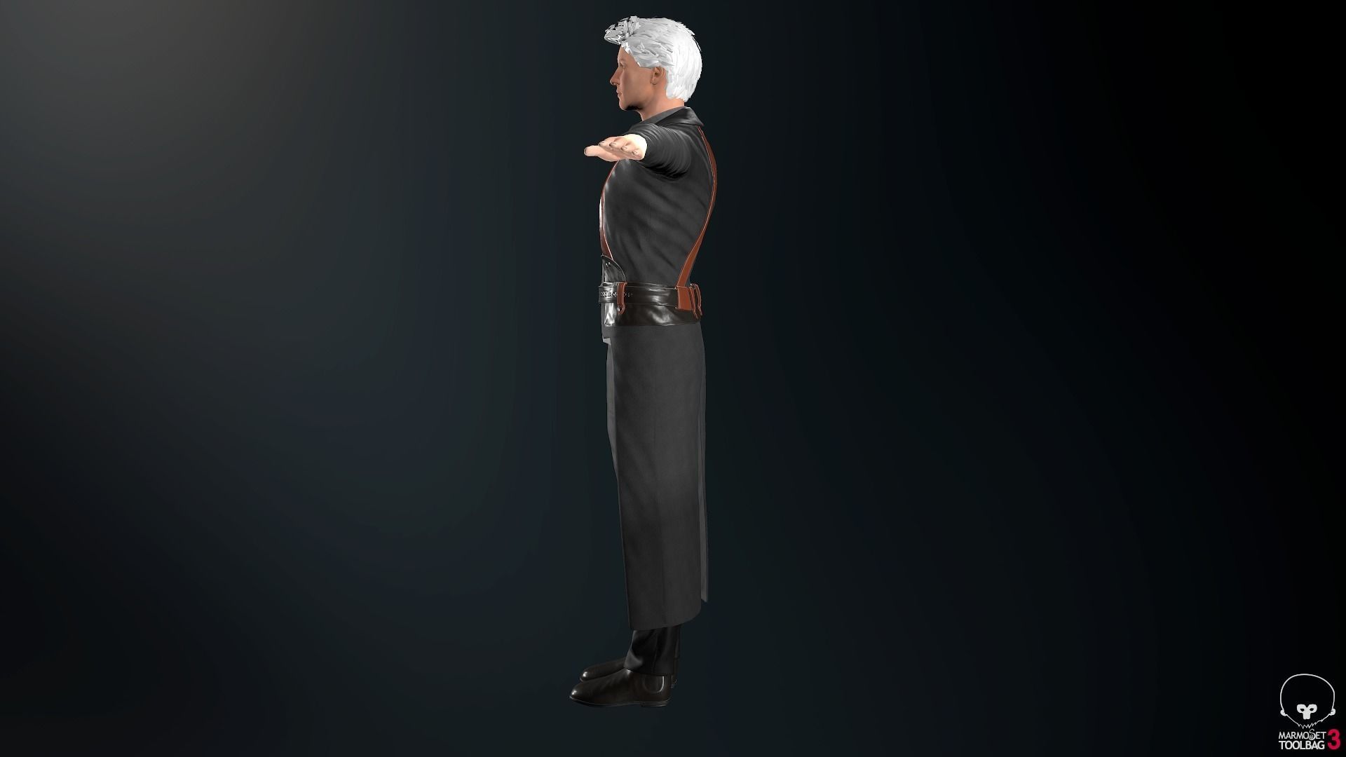 3D model Male Post Apocalyptic Outfit VR / AR / low-poly | CGTrader