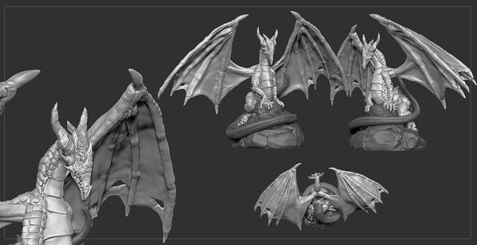Dragon Character 3D model 3D printable | CGTrader