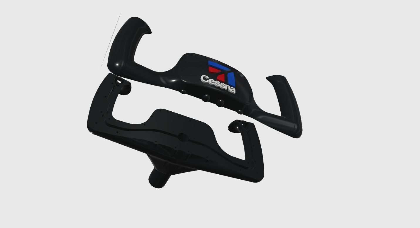 Cessna 152 Flight Simulator Yoke 3D model 3D printable | CGTrader