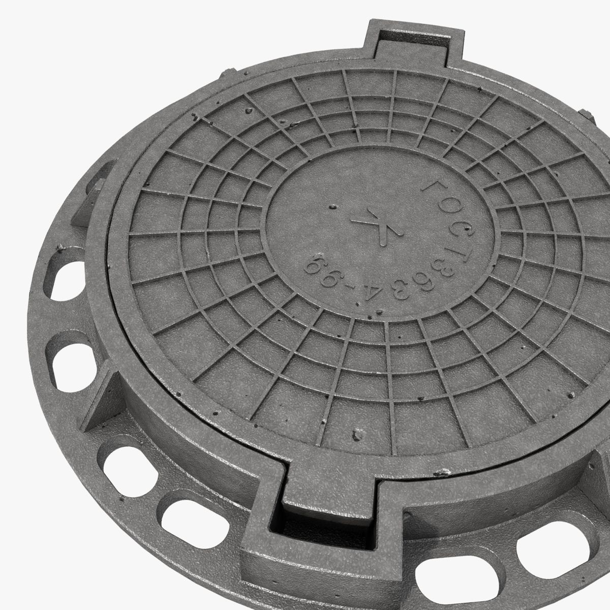 cast iron hatch 3D model | CGTrader
